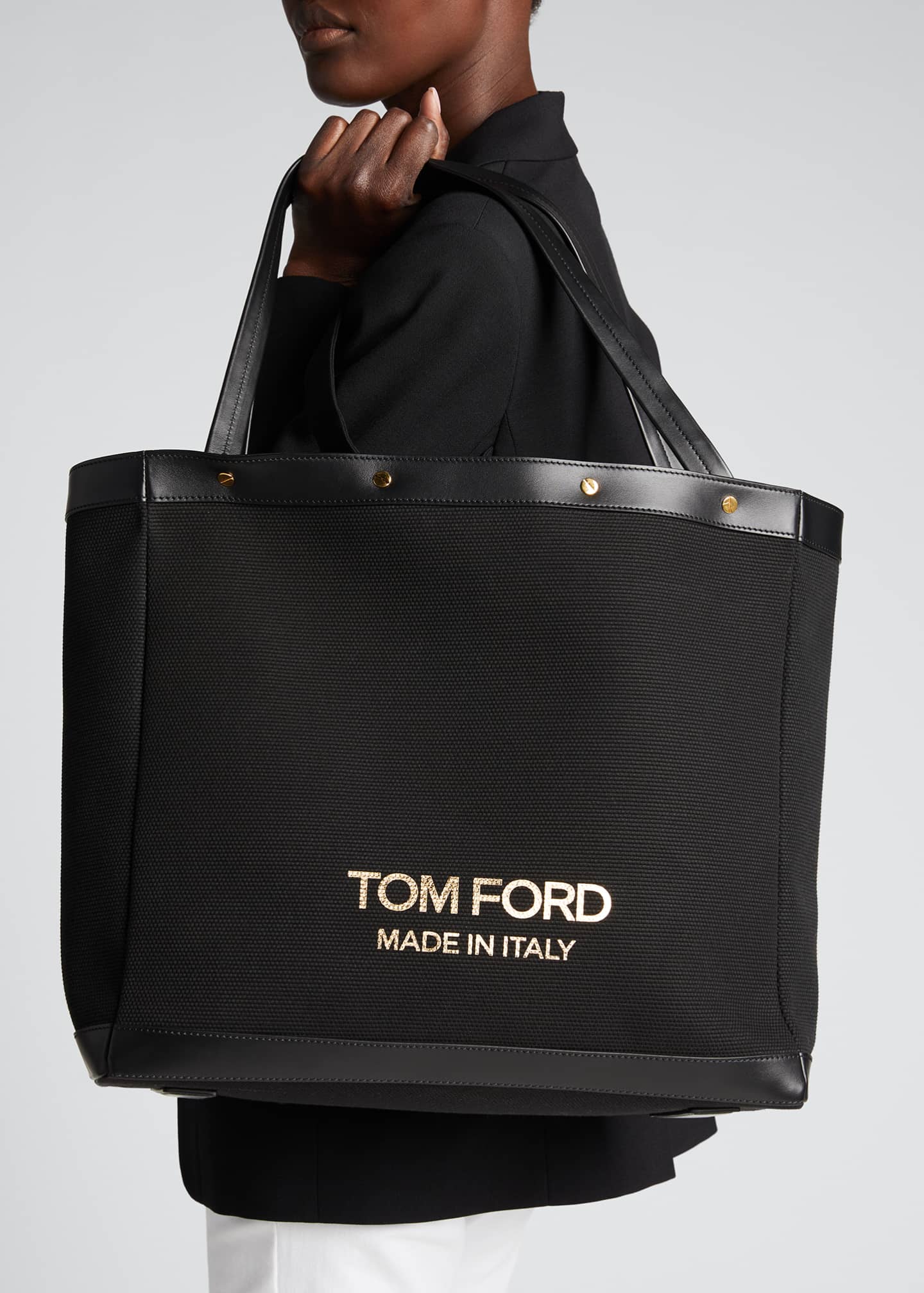 TOM FORD Medium Logo Shopping Tote Bag - Bergdorf Goodman