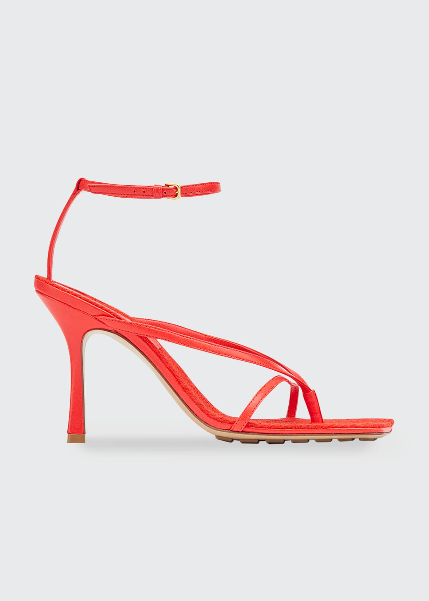 Bottega Veneta Multi Strap Stretch High-Heel Sandals with Rope Insole ...