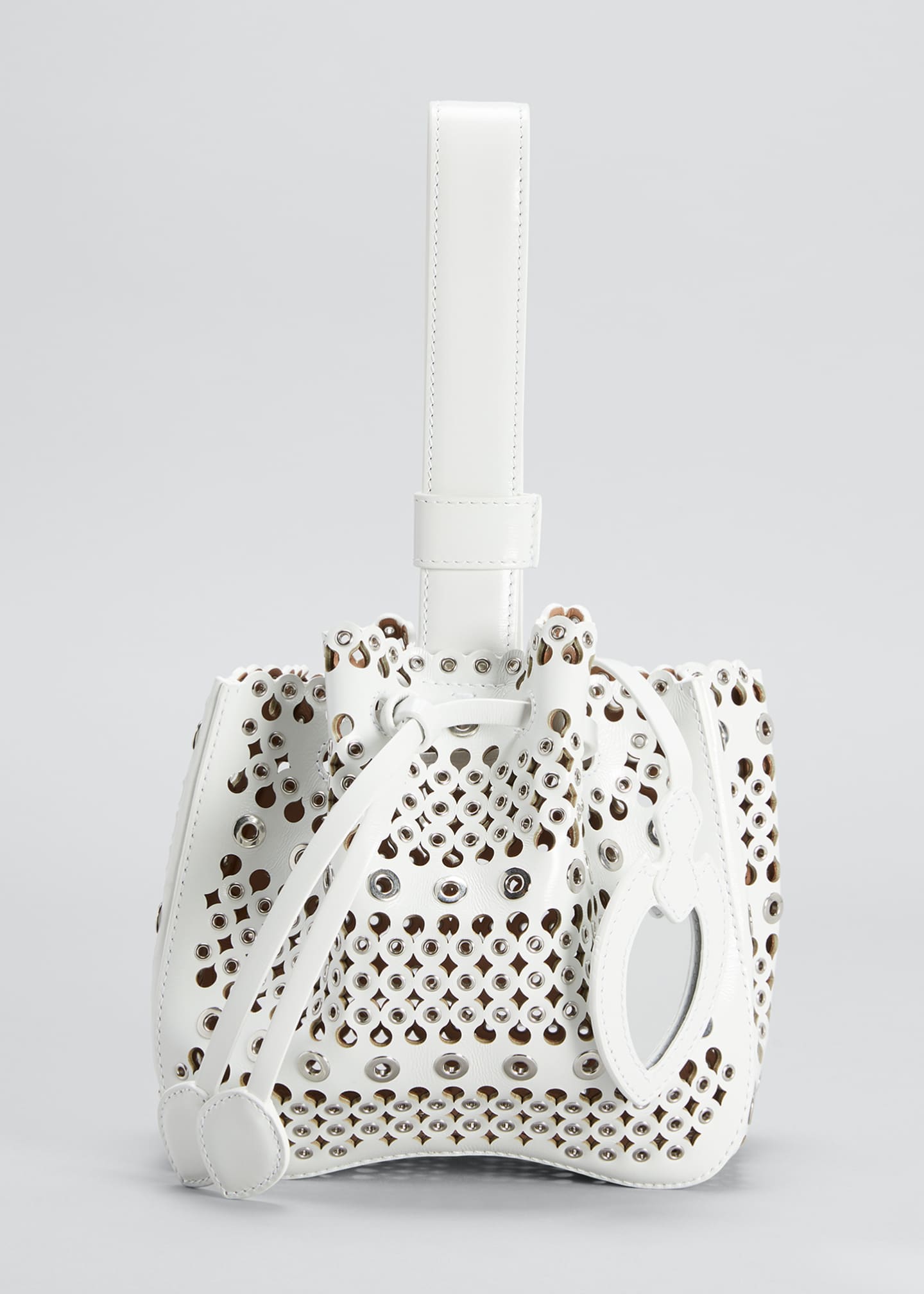 ALAIA Rose Marie 16 Bucket Bag with Grommets - Bergdorf Goodman