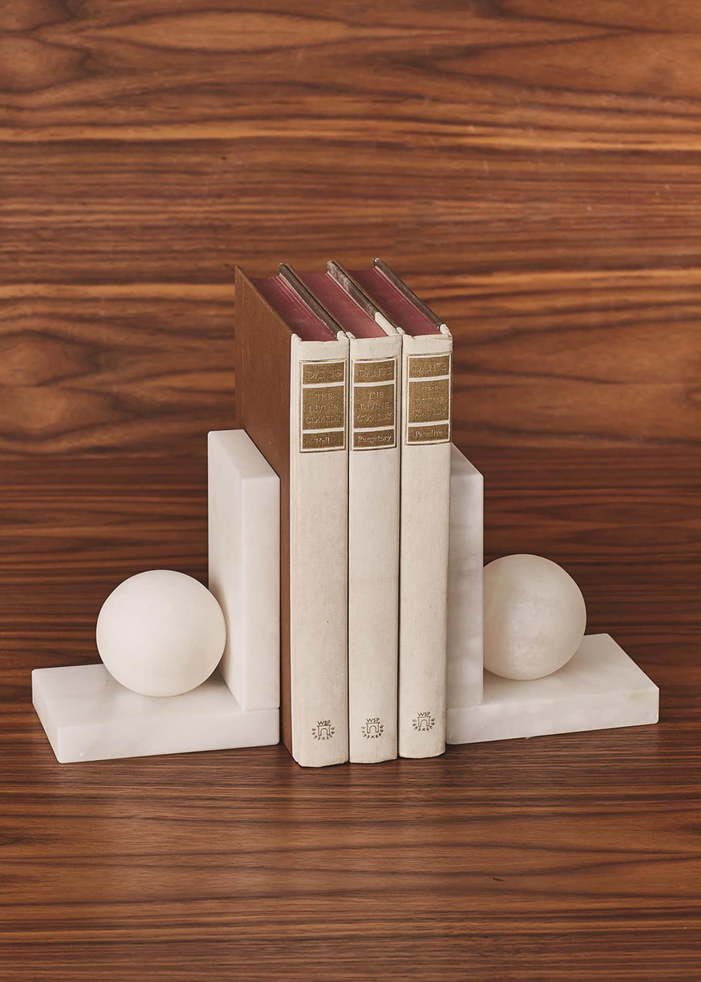 Global Views Alabaster Ball Bookends Pair - Bergdorf Goodman