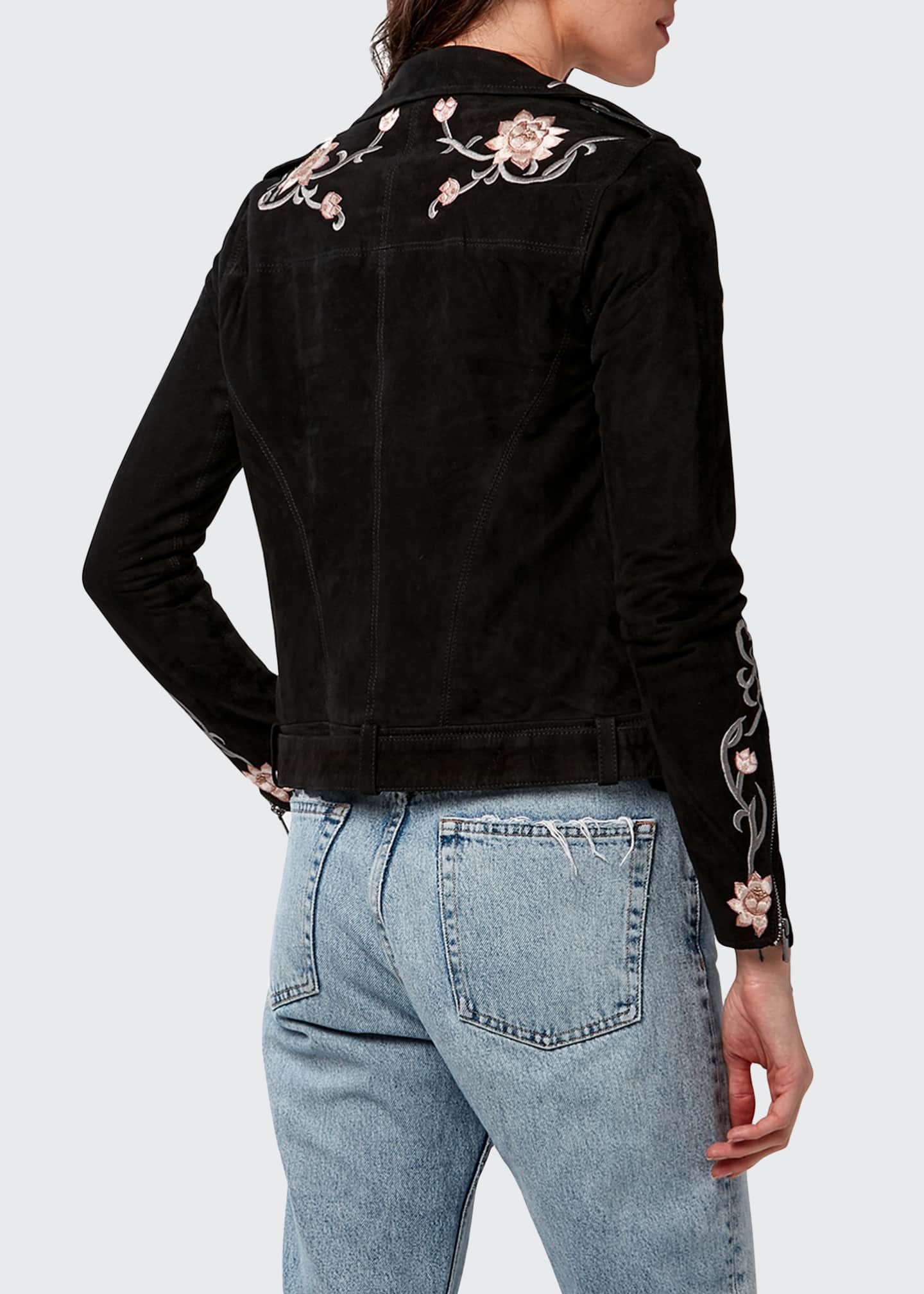 AS by DF Lotus Flower Leather Jacket - Bergdorf Goodman