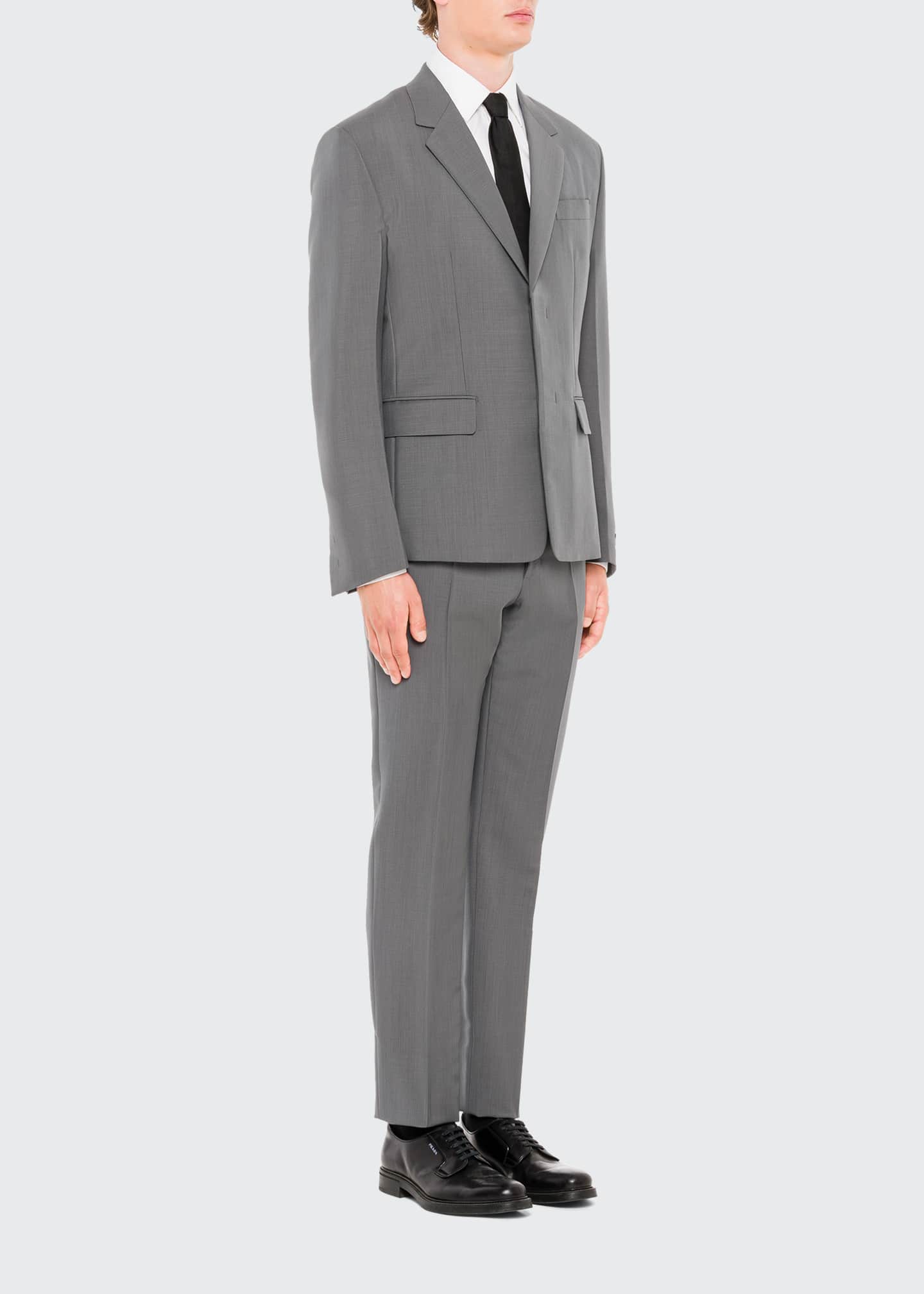 Prada Men's Gray Summer Kid Mohair Suit - Bergdorf Goodman