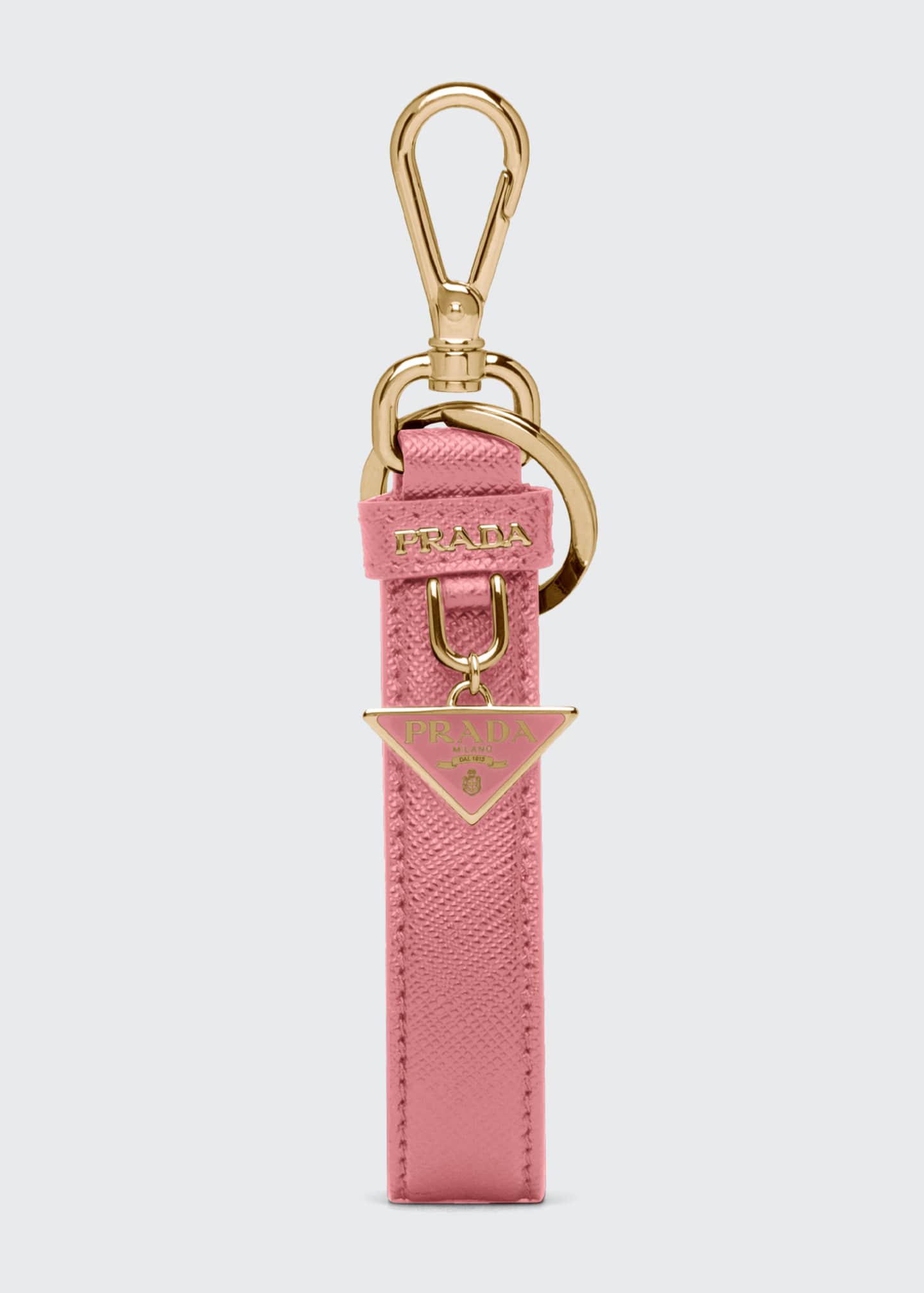 Prada Triangle Logo Key Chain - Bergdorf Goodman