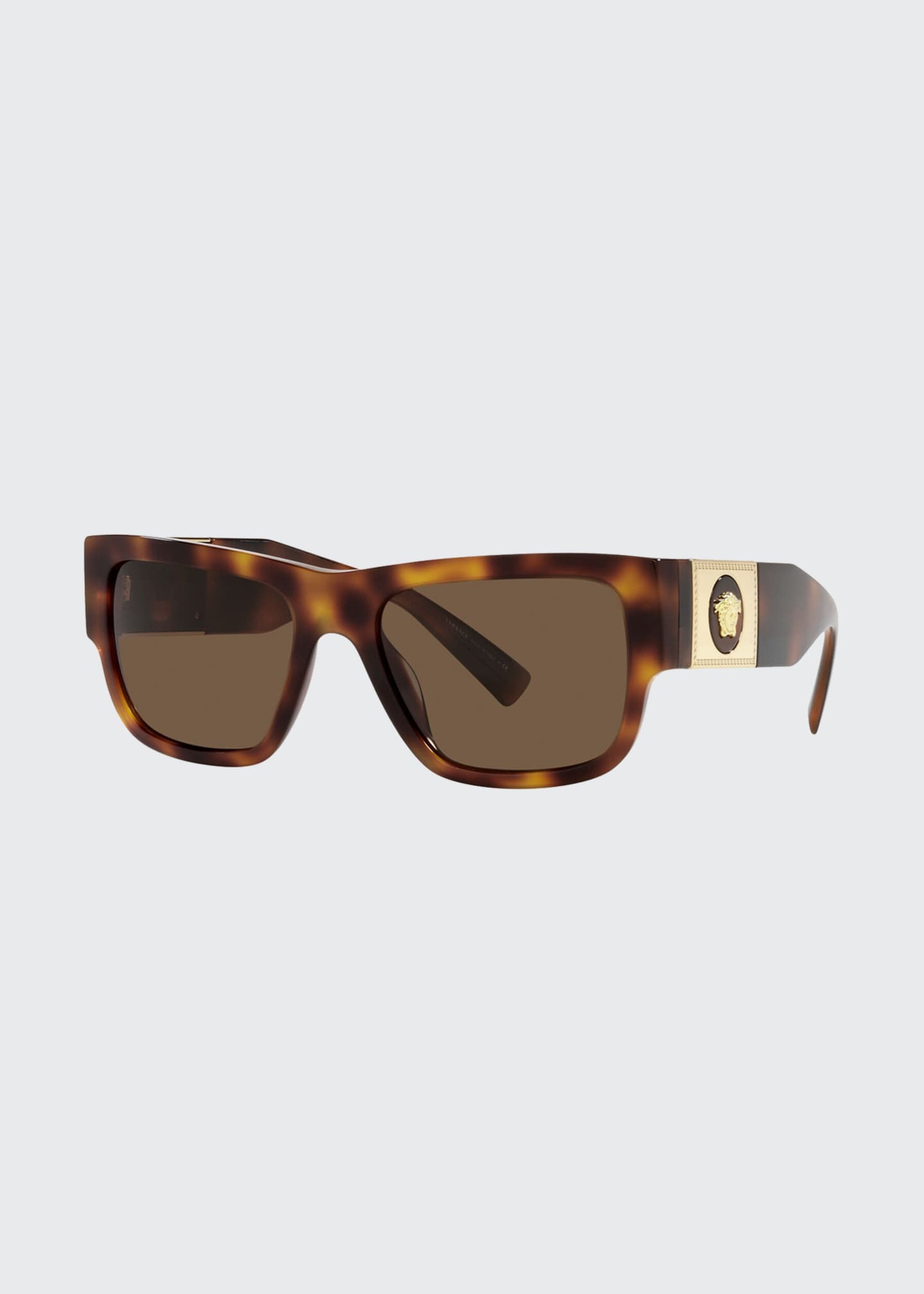 Versace Men's Medusa Rectangle Acetate Sunglasses - Bergdorf Goodman