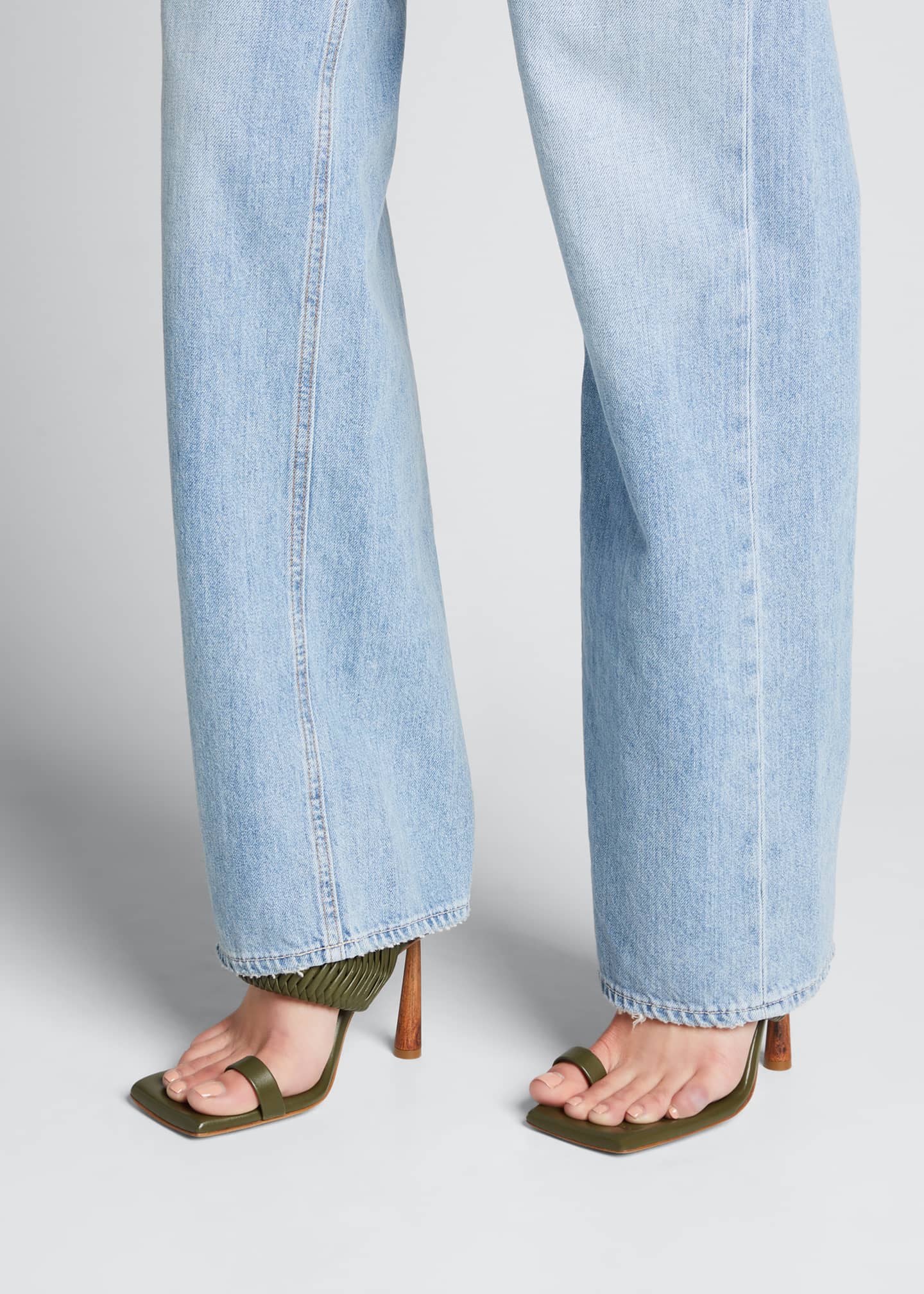 GIA/RHW Woven Toe-Ring Slide High-Heel Sandals - Bergdorf Goodman