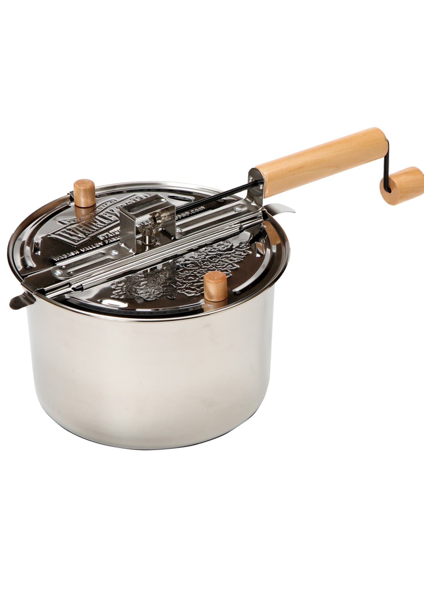 Wabash Valley Farms Stainless Steel Whirley-Pop & Hull-Less Popcorn Set ...