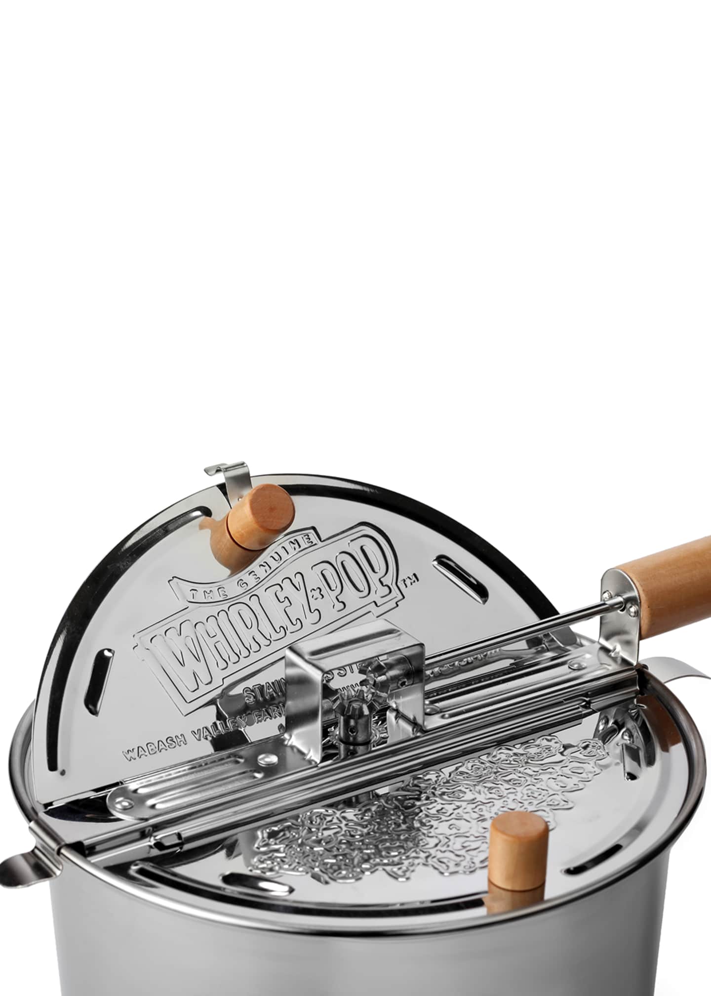 Wabash Valley Farms Stainless Steel Whirley-Pop & Hull-Less Popcorn Set ...