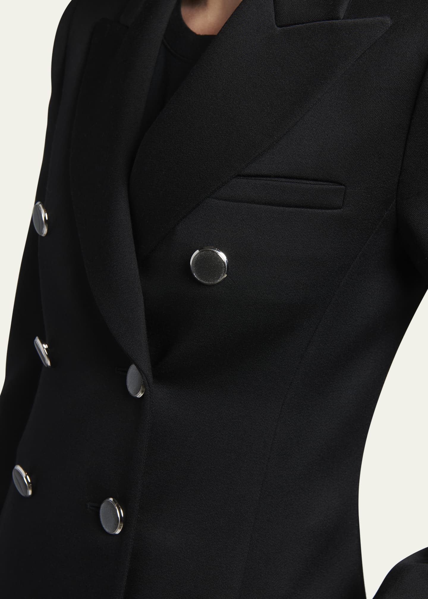 Giorgio Armani Lana Double-Breasted Fluid Wool Jacket - Bergdorf Goodman Giorgio Armani Lana Double-Breasted Fluid Wool Jacket - Bergdorf Goodman