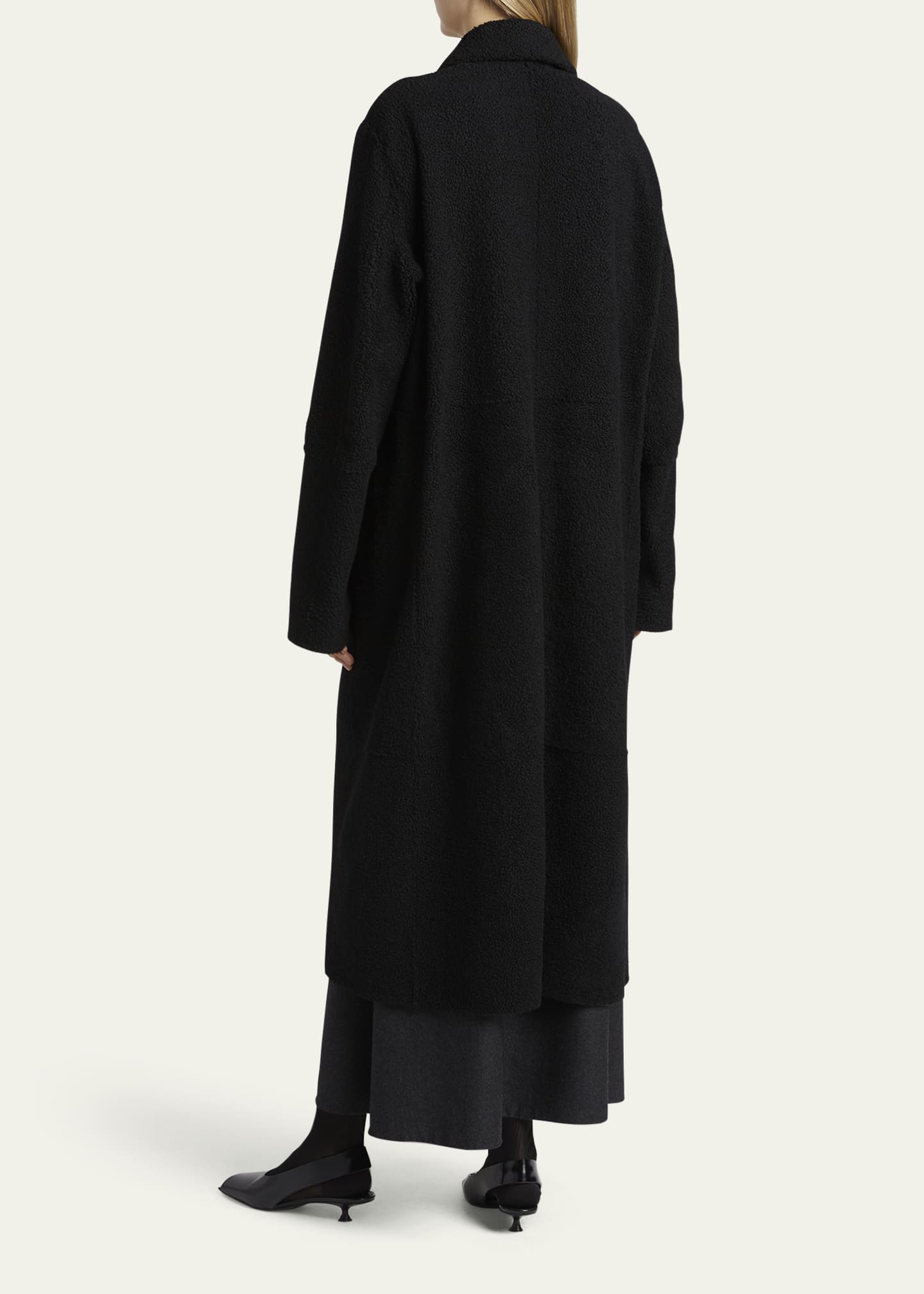 THE ROW Evelle Long Shearling Coat - Bergdorf Goodman