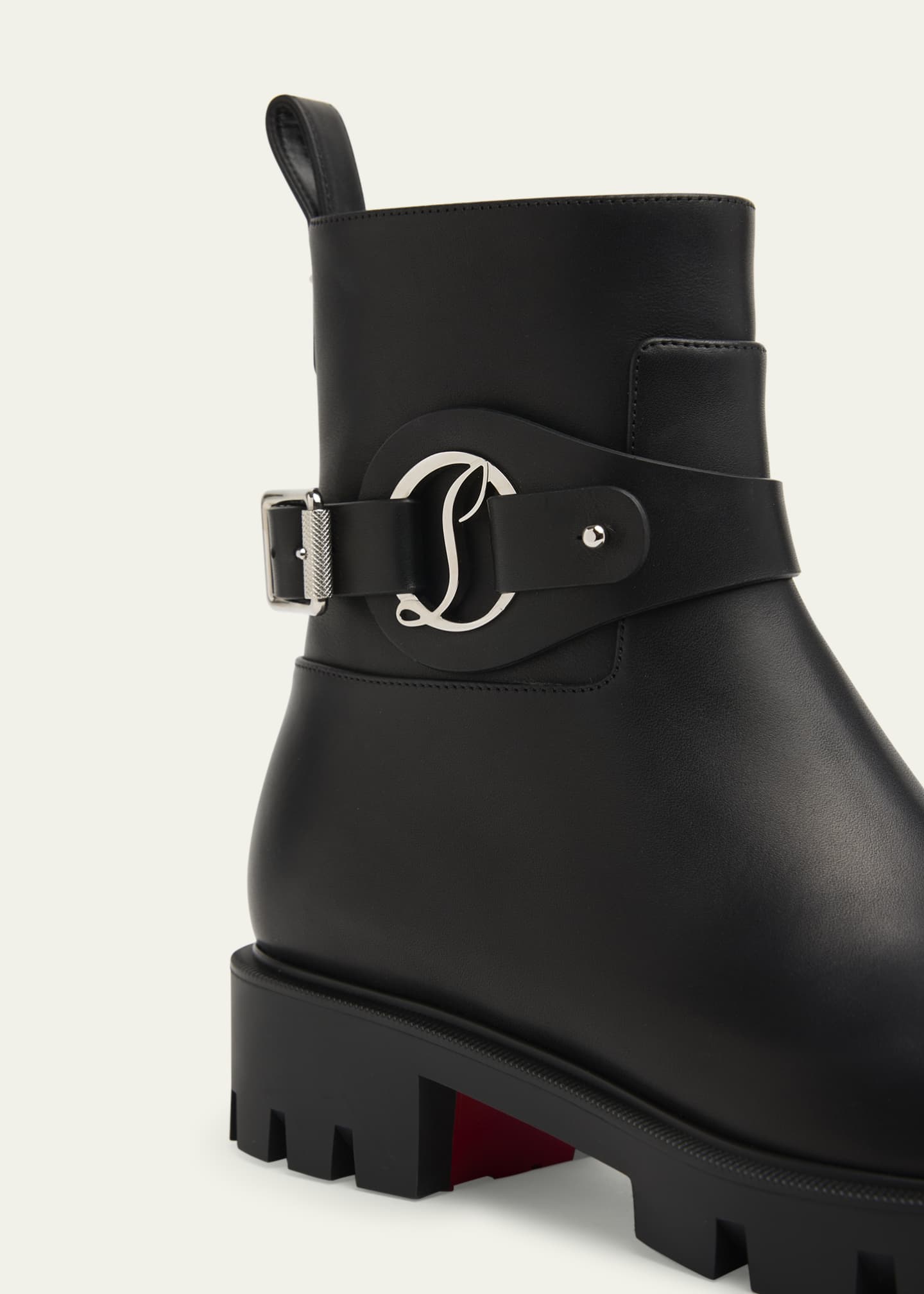 Christian Louboutin Dianouchette Leather Red Sole Ankle Boots ...