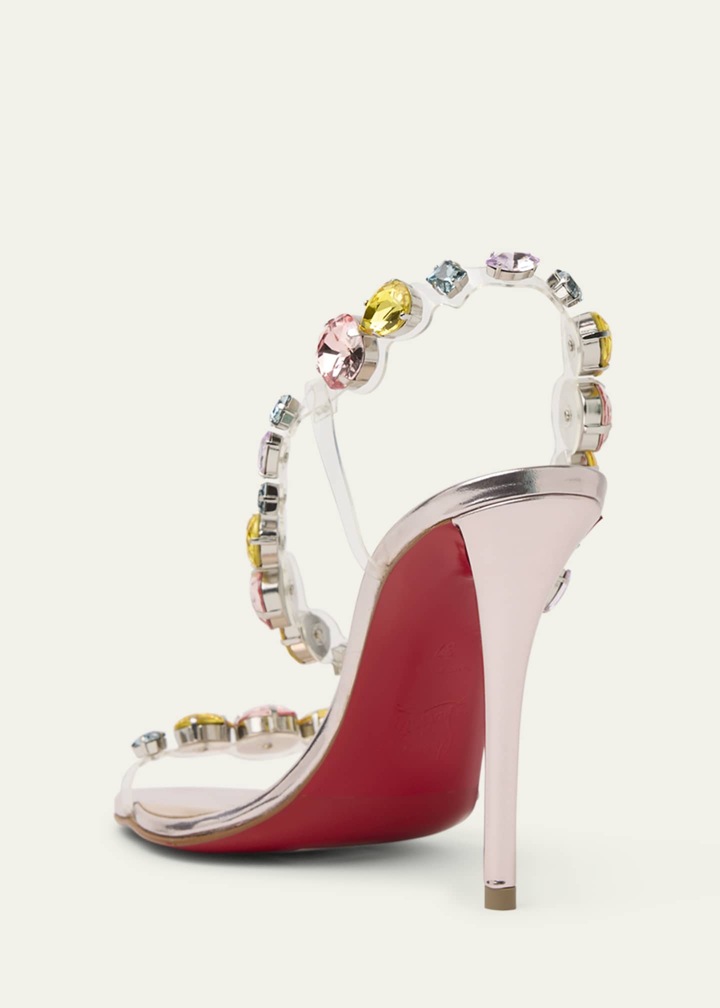 Christian Louboutin 100mm Rosa Z Jewel Sandals - Bergdorf Goodman