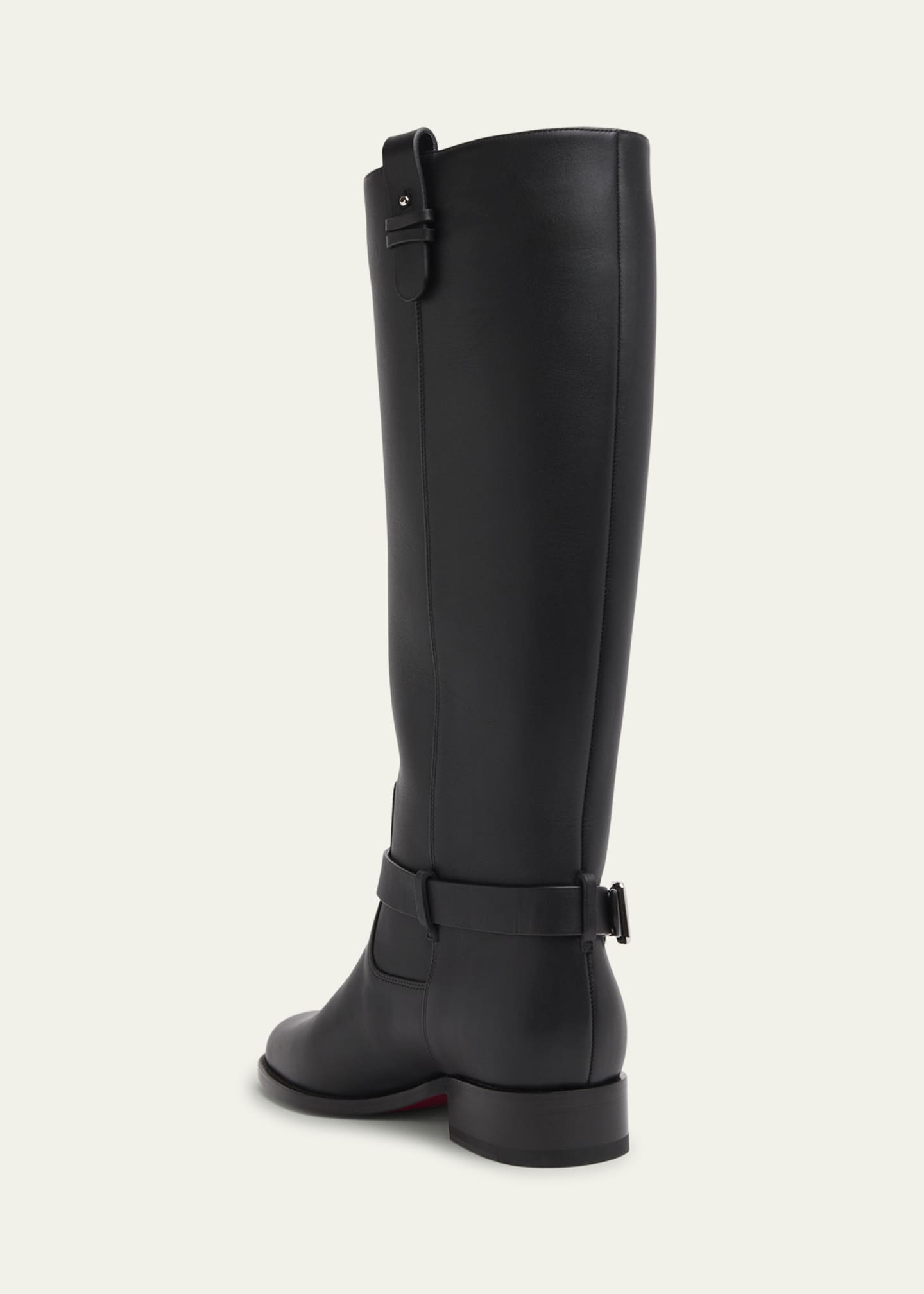Christian Louboutin Dianouchette Leather Red Sole Riding Boots ...
