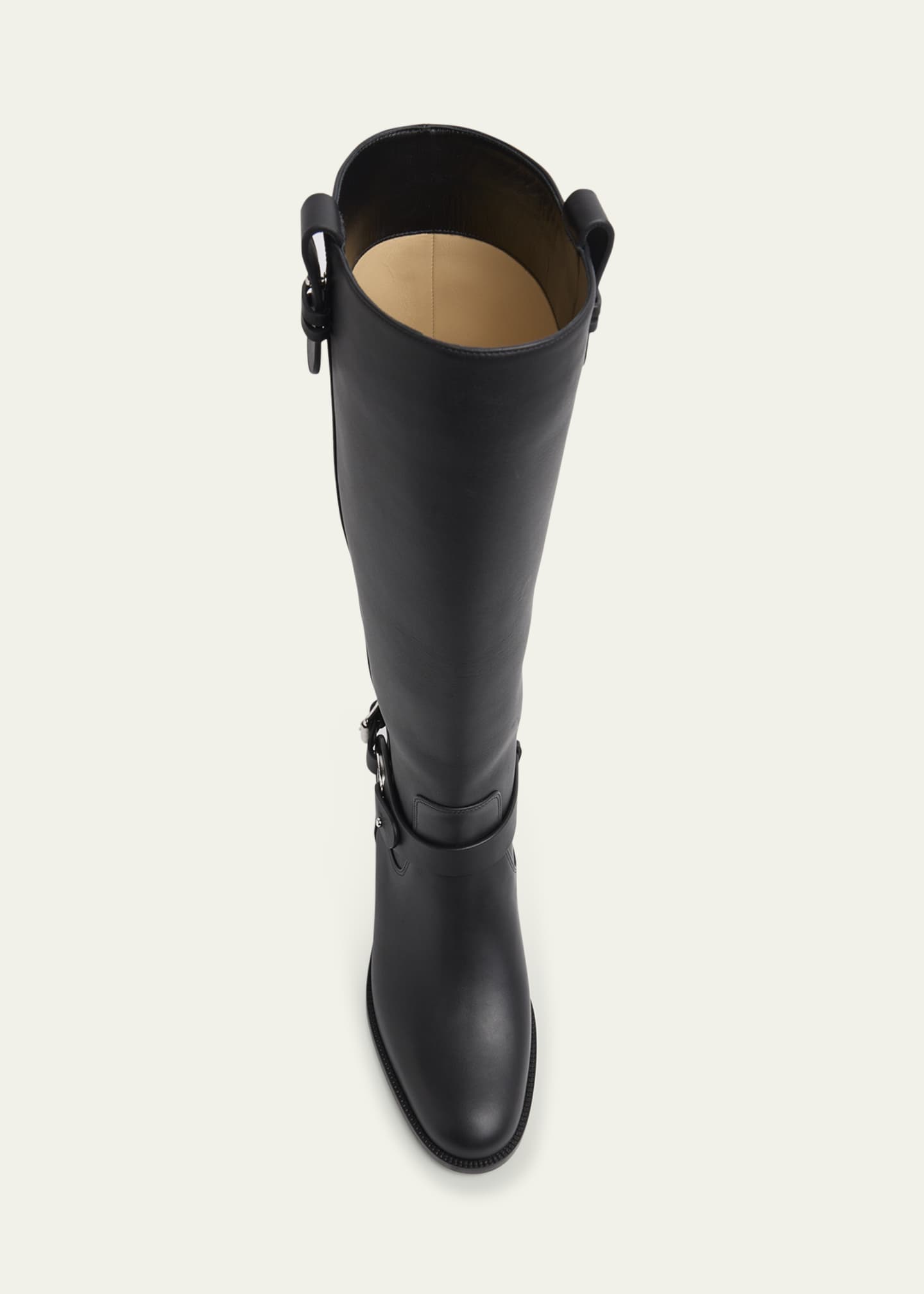Christian Louboutin Dianouchette Leather Red Sole Riding Boots ...