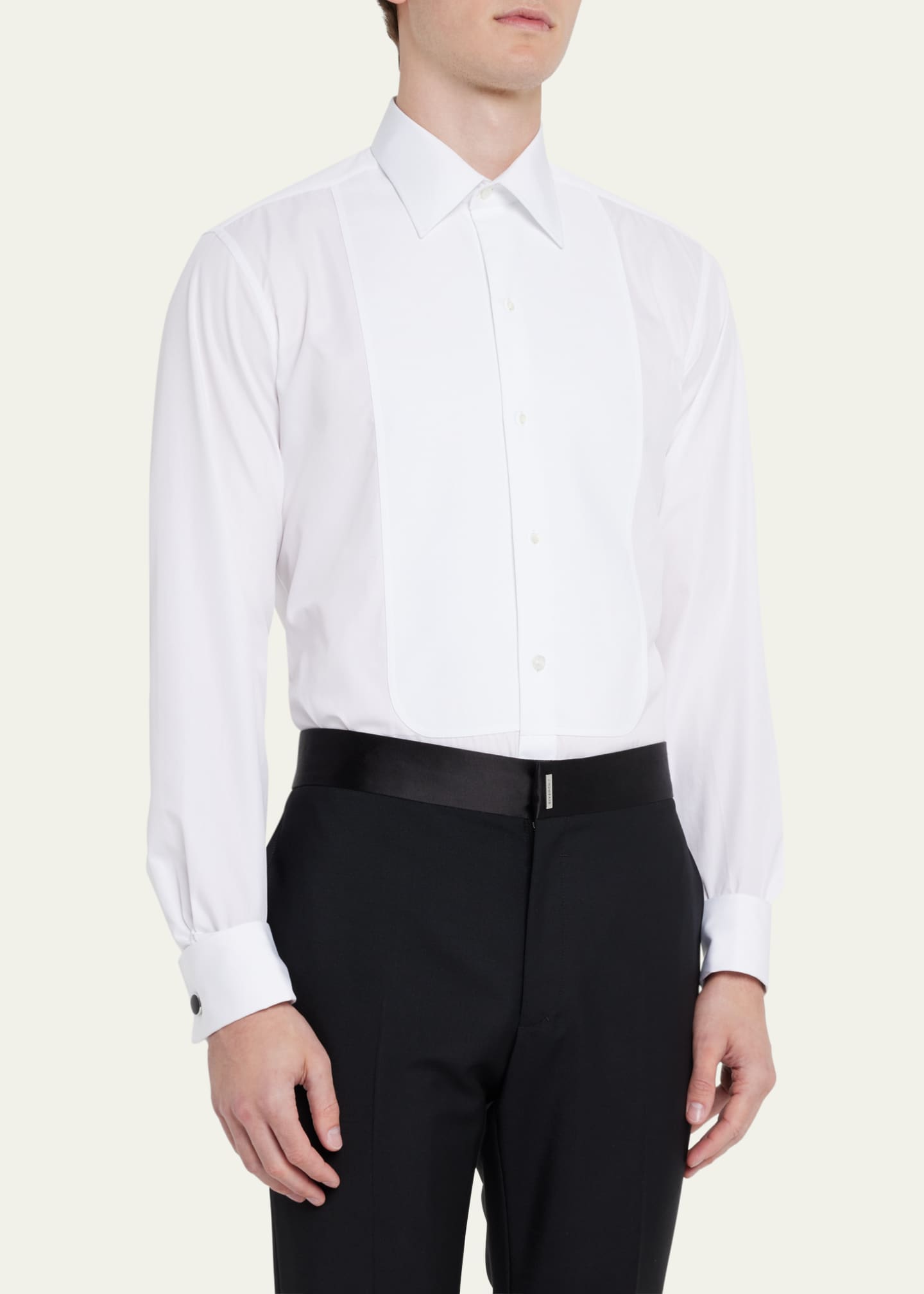 Charvet Men's Pique-Bib French Cuff Dress Shirt - Bergdorf Goodman