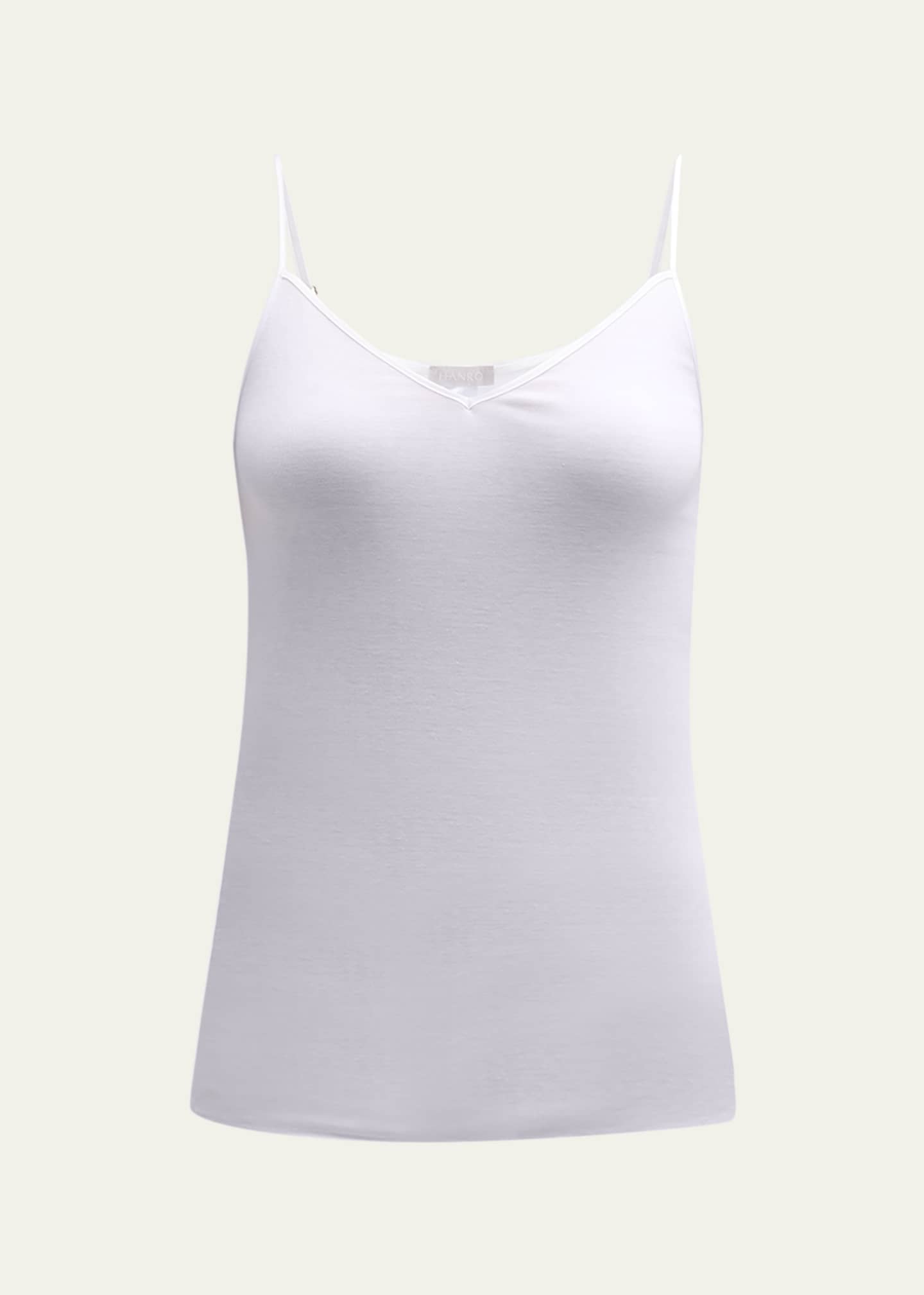 Hanro Seamless Cotton V Neck Camisole Bergdorf Goodman