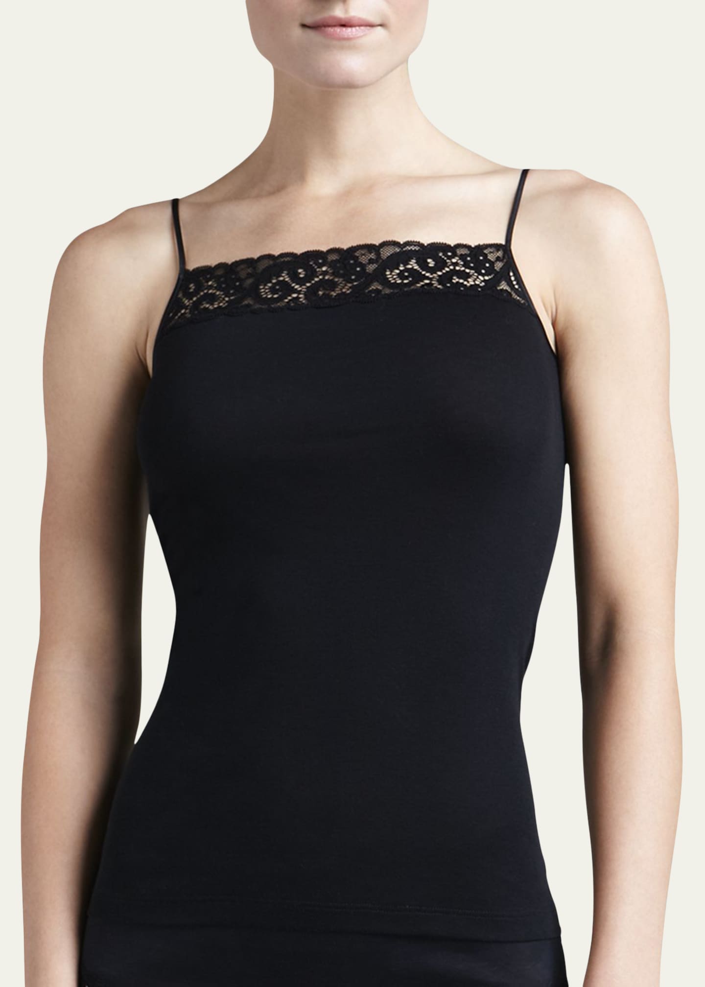 Hanro Moments Lace-Trimmed Camisole - Bergdorf Goodman