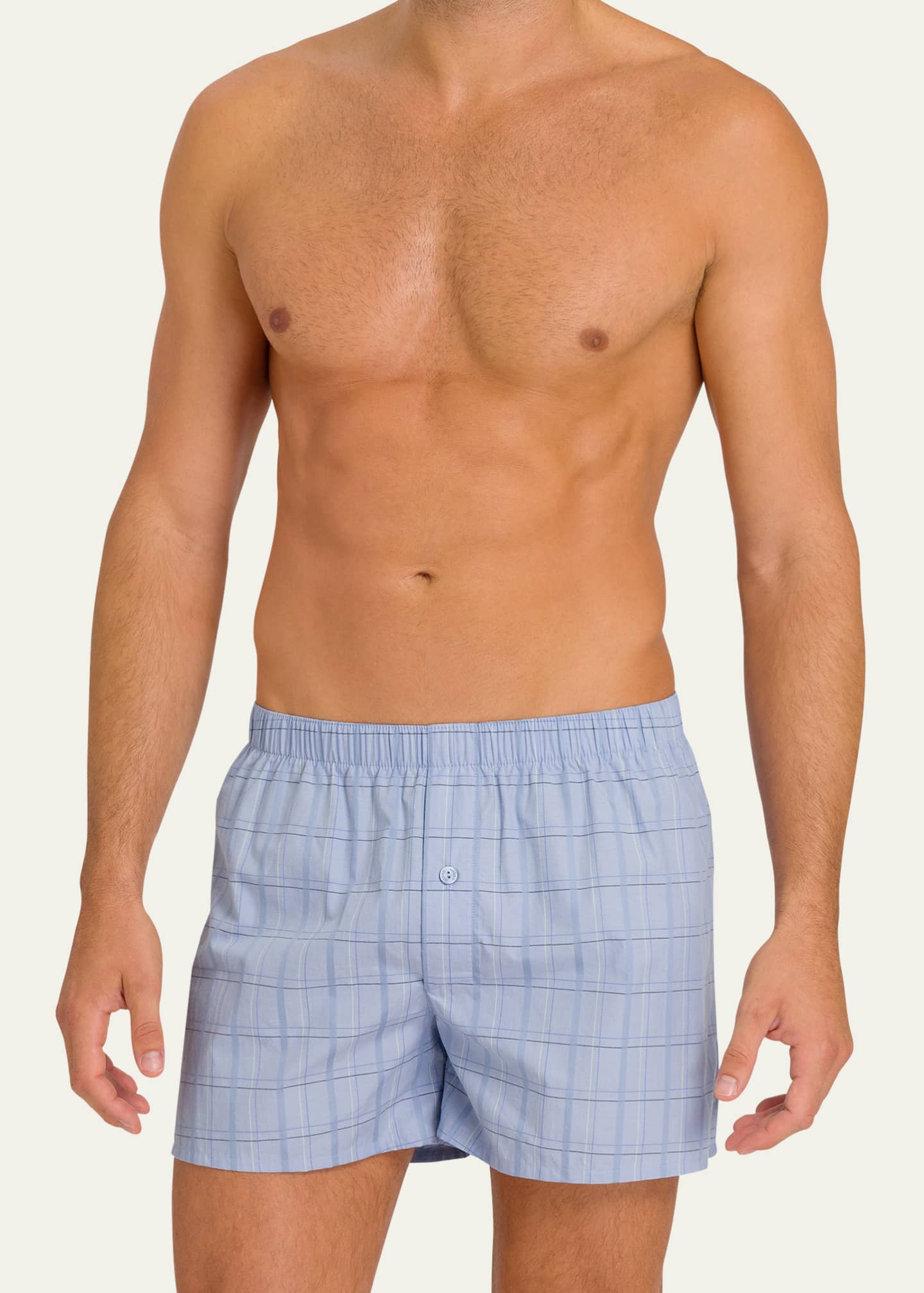 Hanro Men's Fancy Woven Cotton Boxers - Bergdorf Goodman