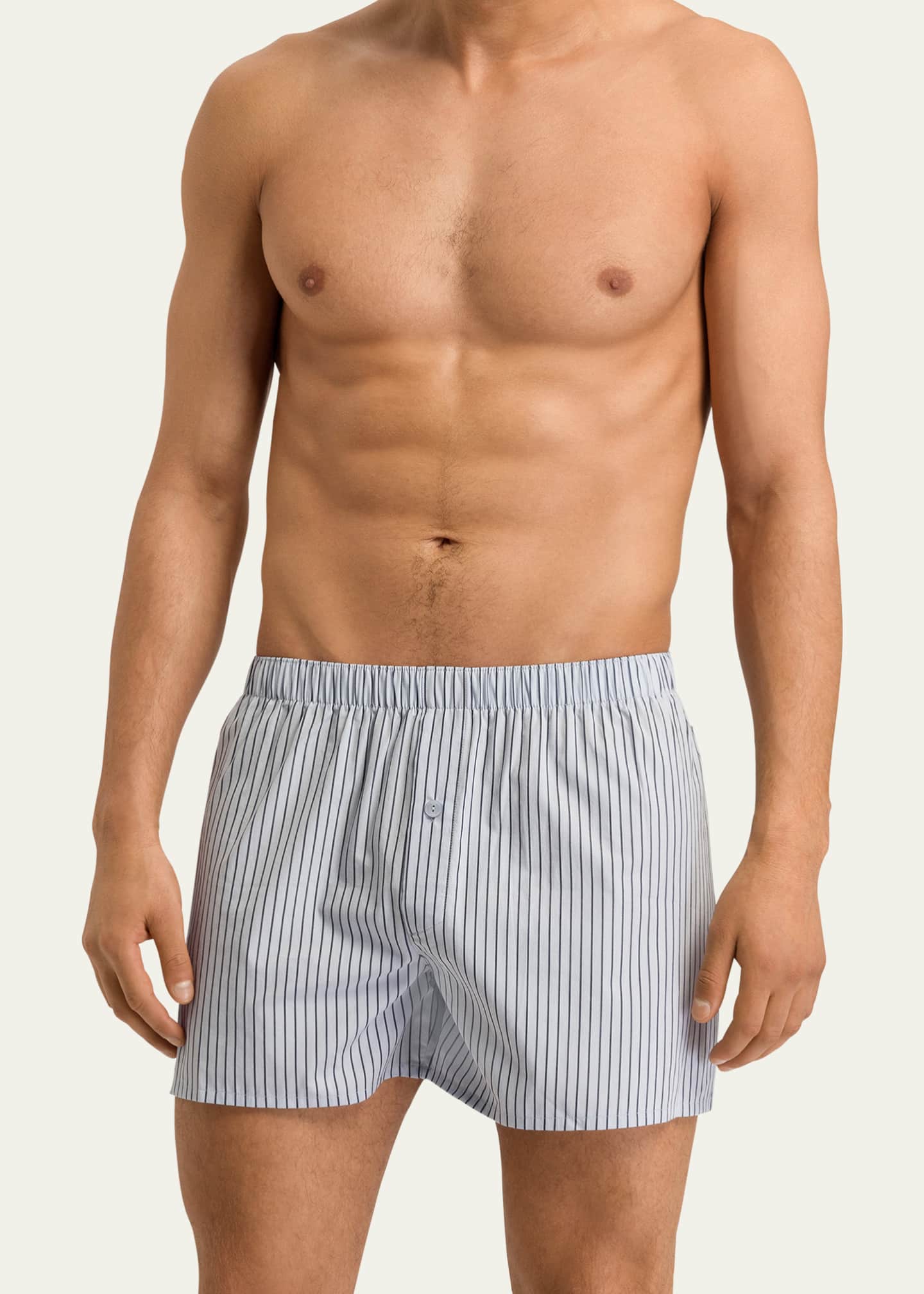 Hanro Men's Fancy Woven Cotton Boxers - Bergdorf Goodman