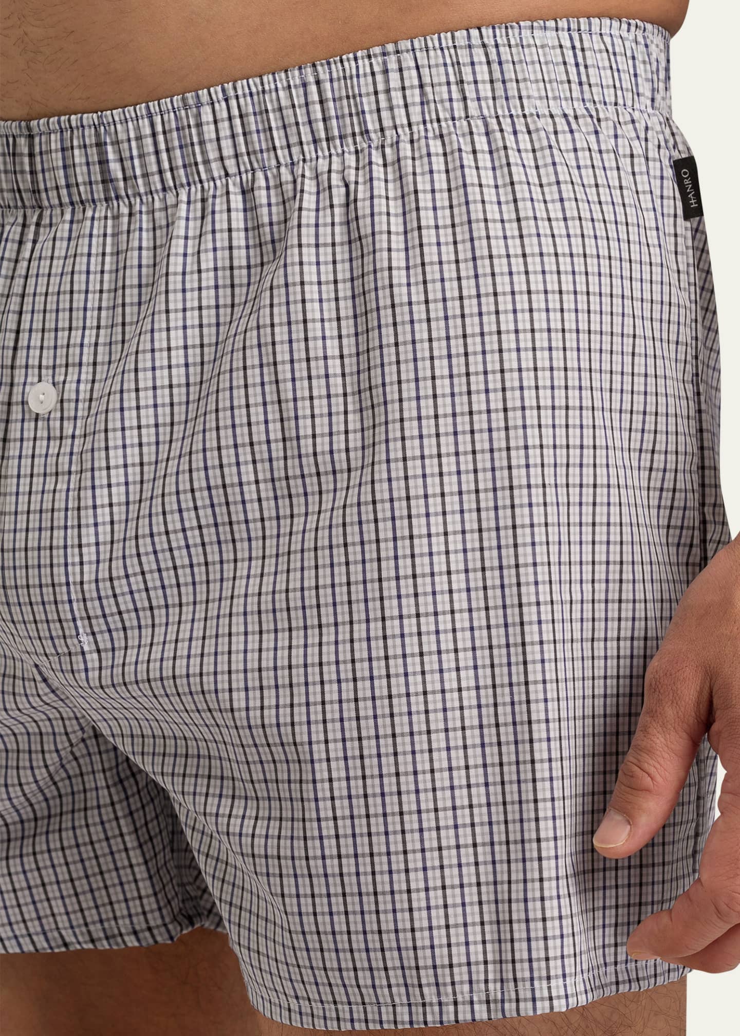 Hanro Men's Fancy Woven Cotton Boxers - Bergdorf Goodman