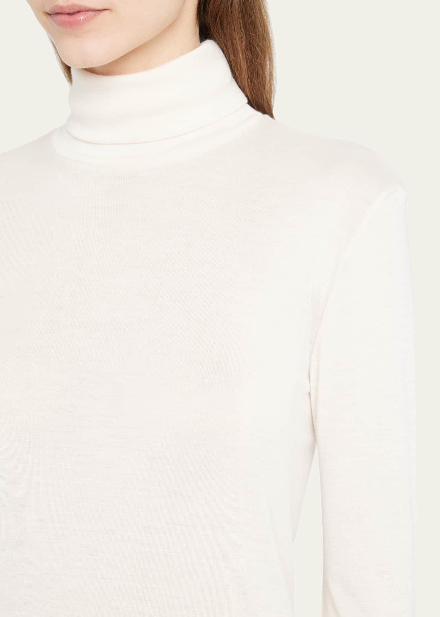 Hanro Silk-Cashmere Turtleneck Top - Bergdorf Goodman