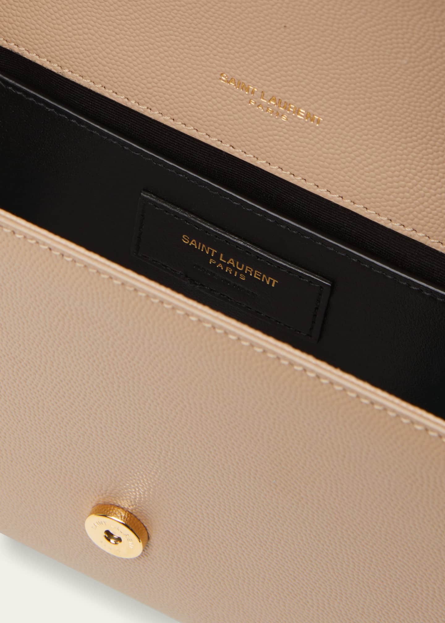 Saint Laurent Kate Medium YSL Crossbody Bag in Grained Leather ...