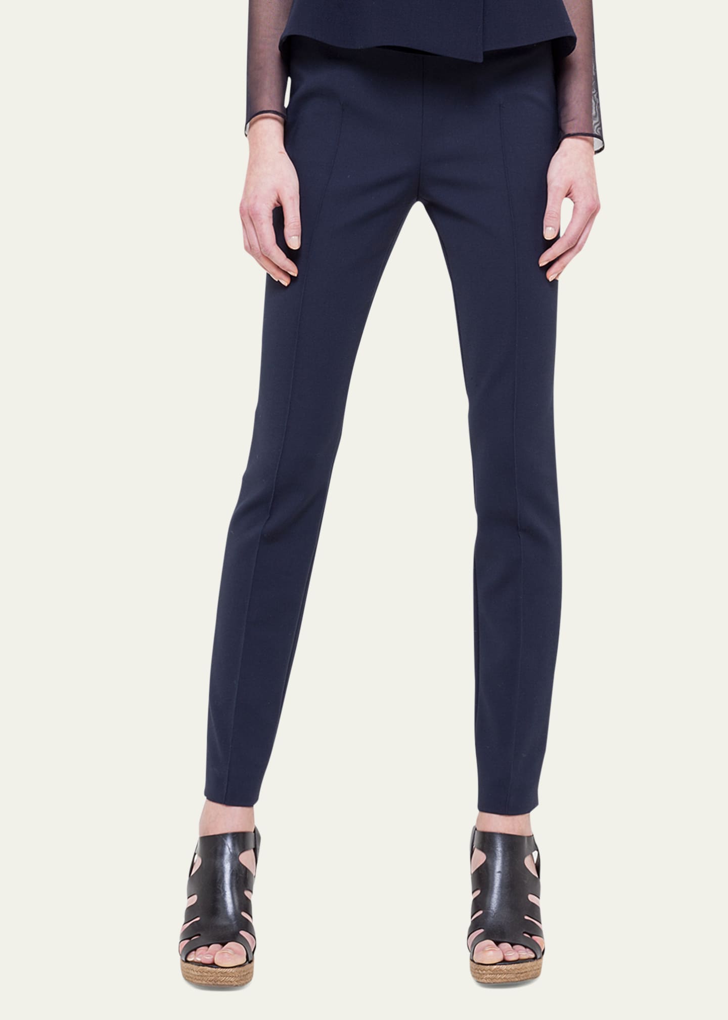 Akris Melissa Slim Ankle-Cut Pants - Bergdorf Goodman