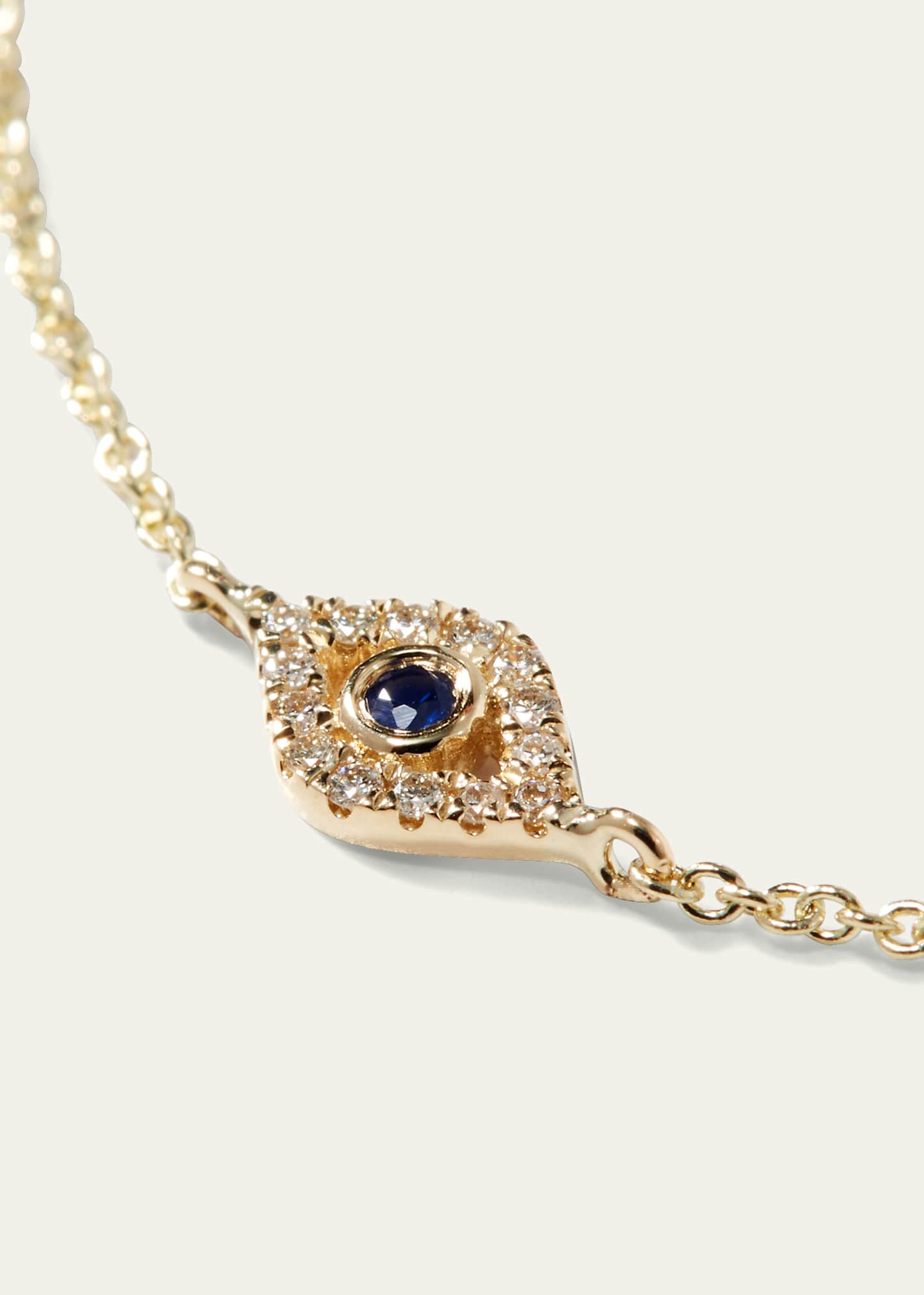 Sydney Evan Small Diamond Evil Eye Bracelet - Bergdorf Goodman