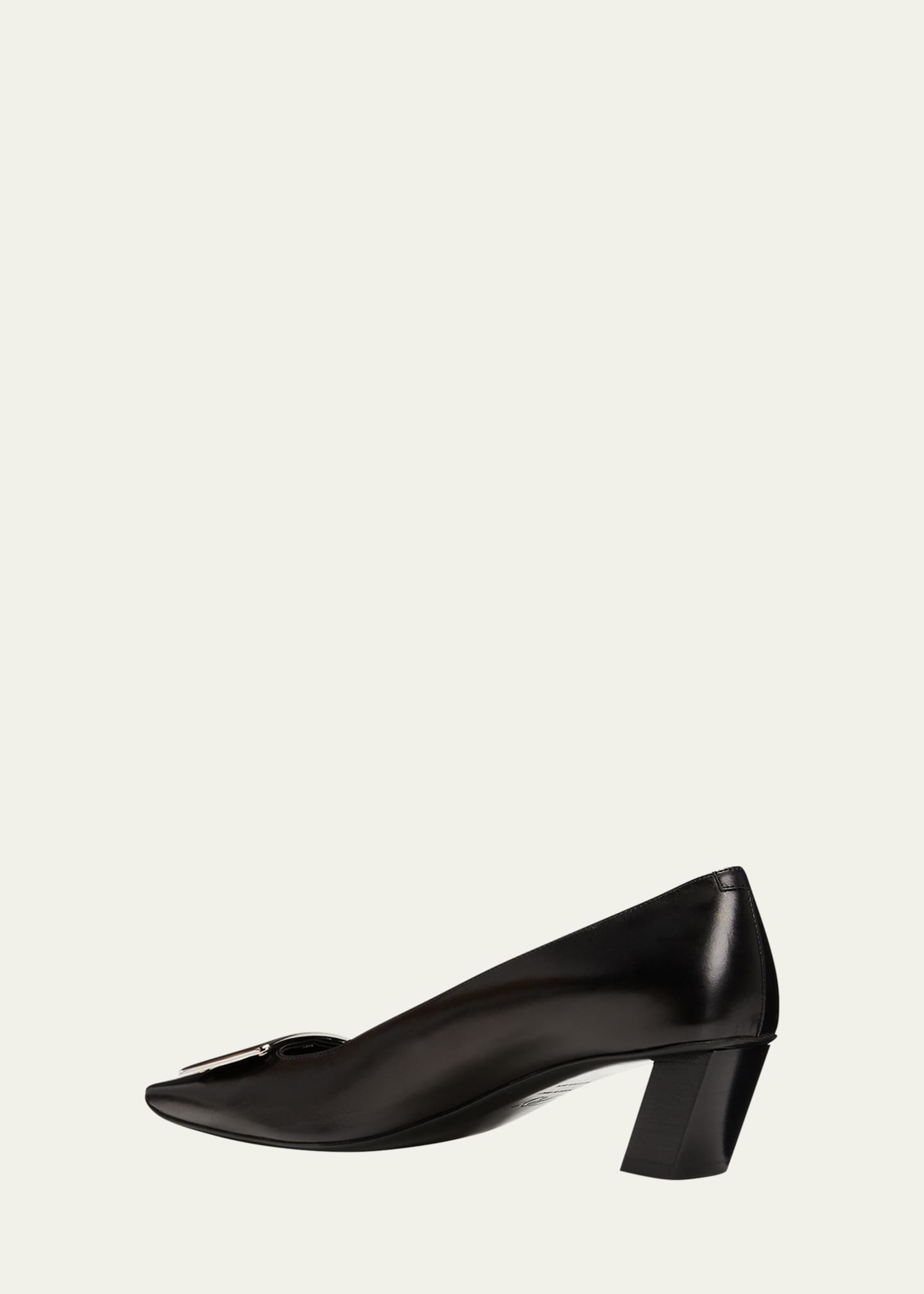 Roger Vivier Decollete Belle Vivier Leather Ballerina Pumps - Bergdorf ...