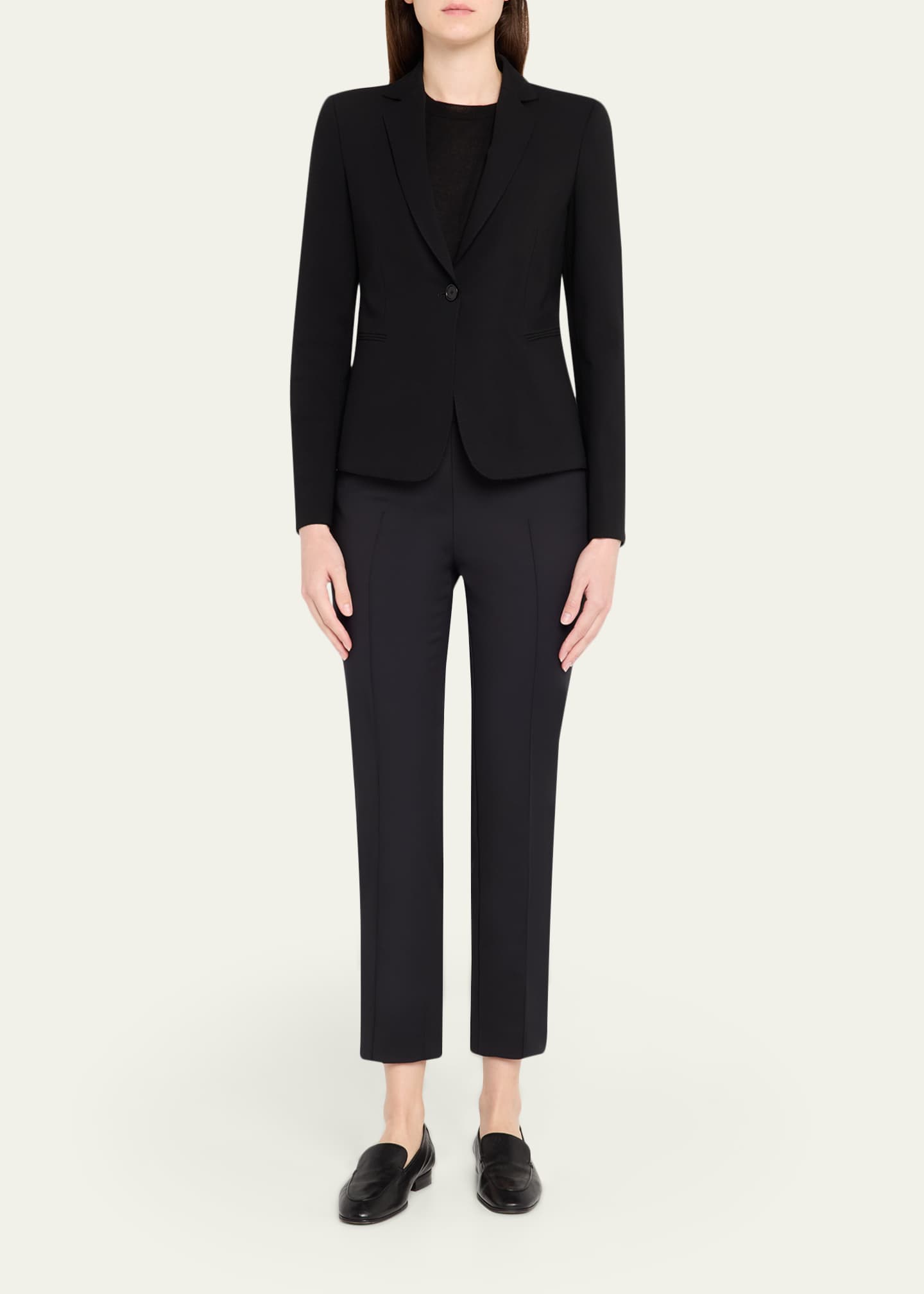 Akris punto Wool Jersey Tailored Blazer Jacket - Bergdorf Goodman