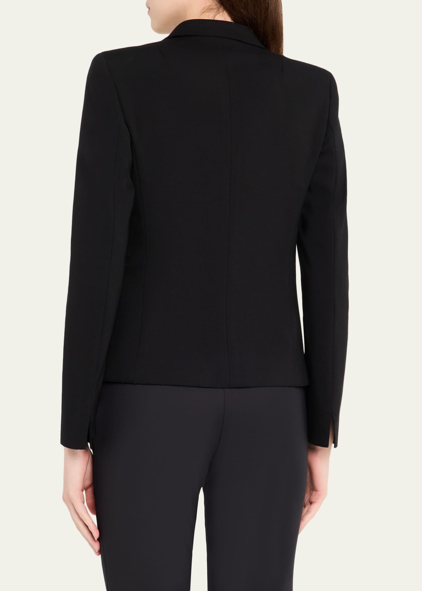 Akris punto Wool Jersey Tailored Blazer Jacket - Bergdorf Goodman