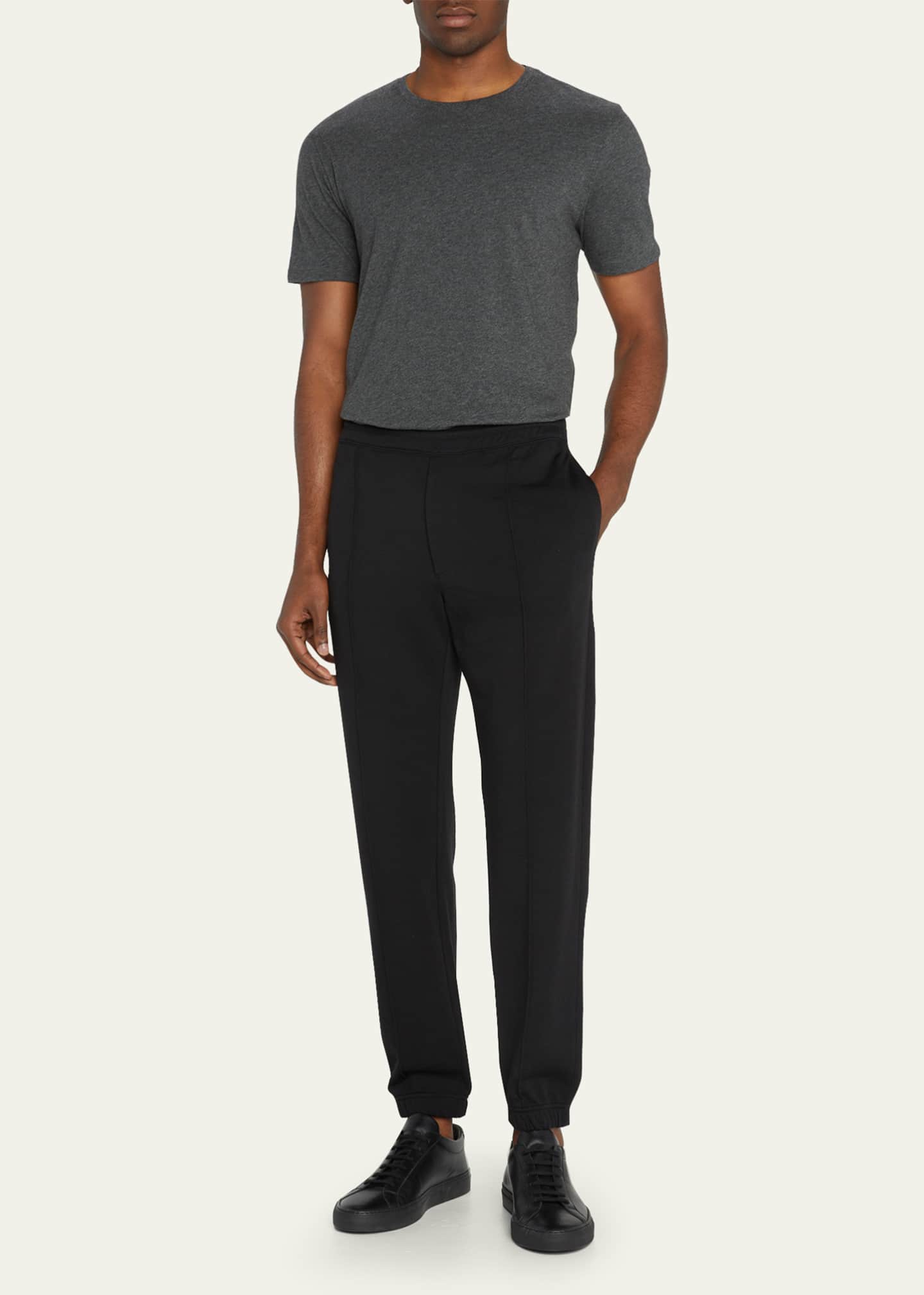 Vince Men's Short-Sleeve Pima Crewneck Jersey T-Shirt, Black - Bergdorf ...