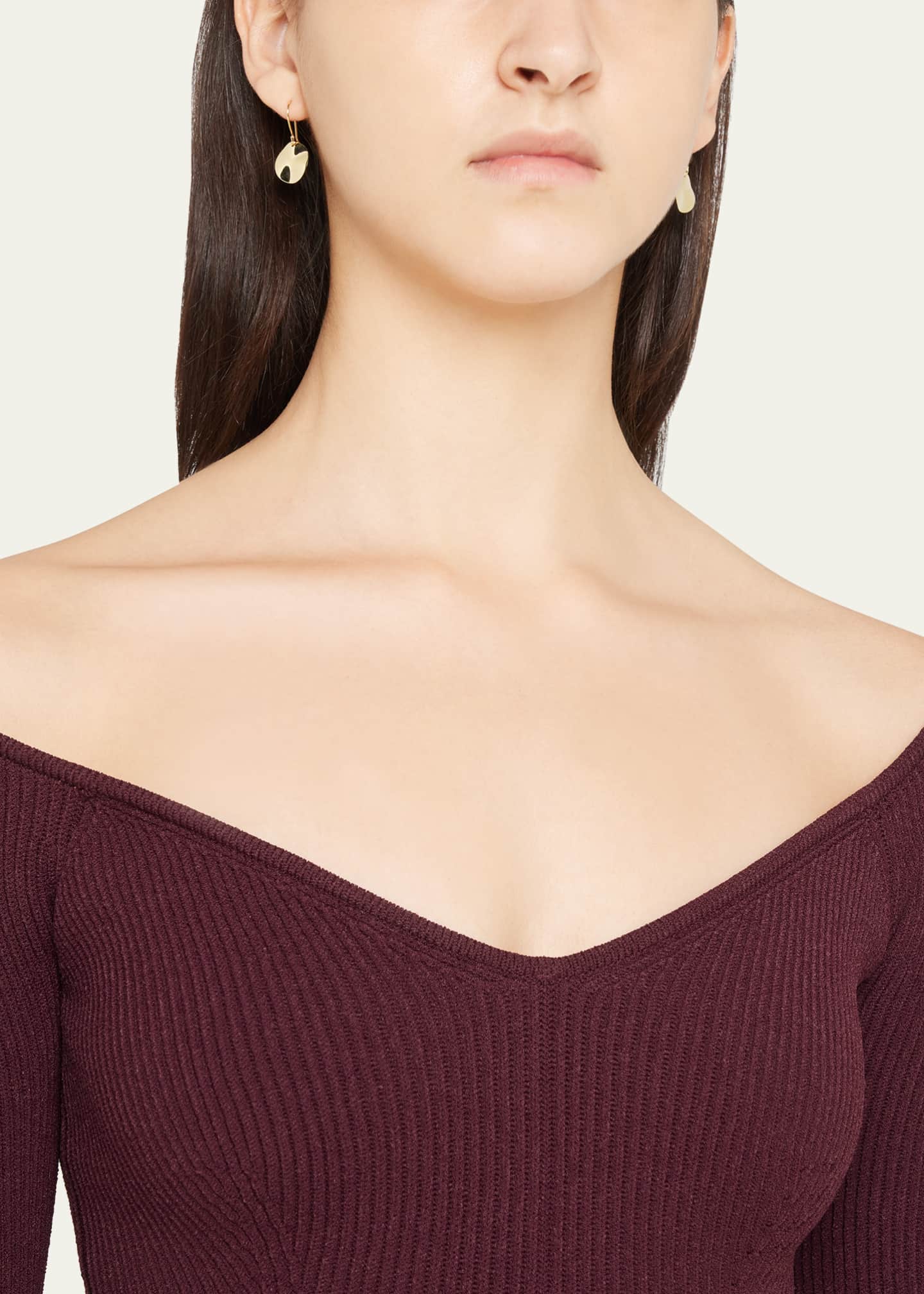 Ippolita Mini Wavy Disc Earrings in 18K Gold - Bergdorf Goodman
