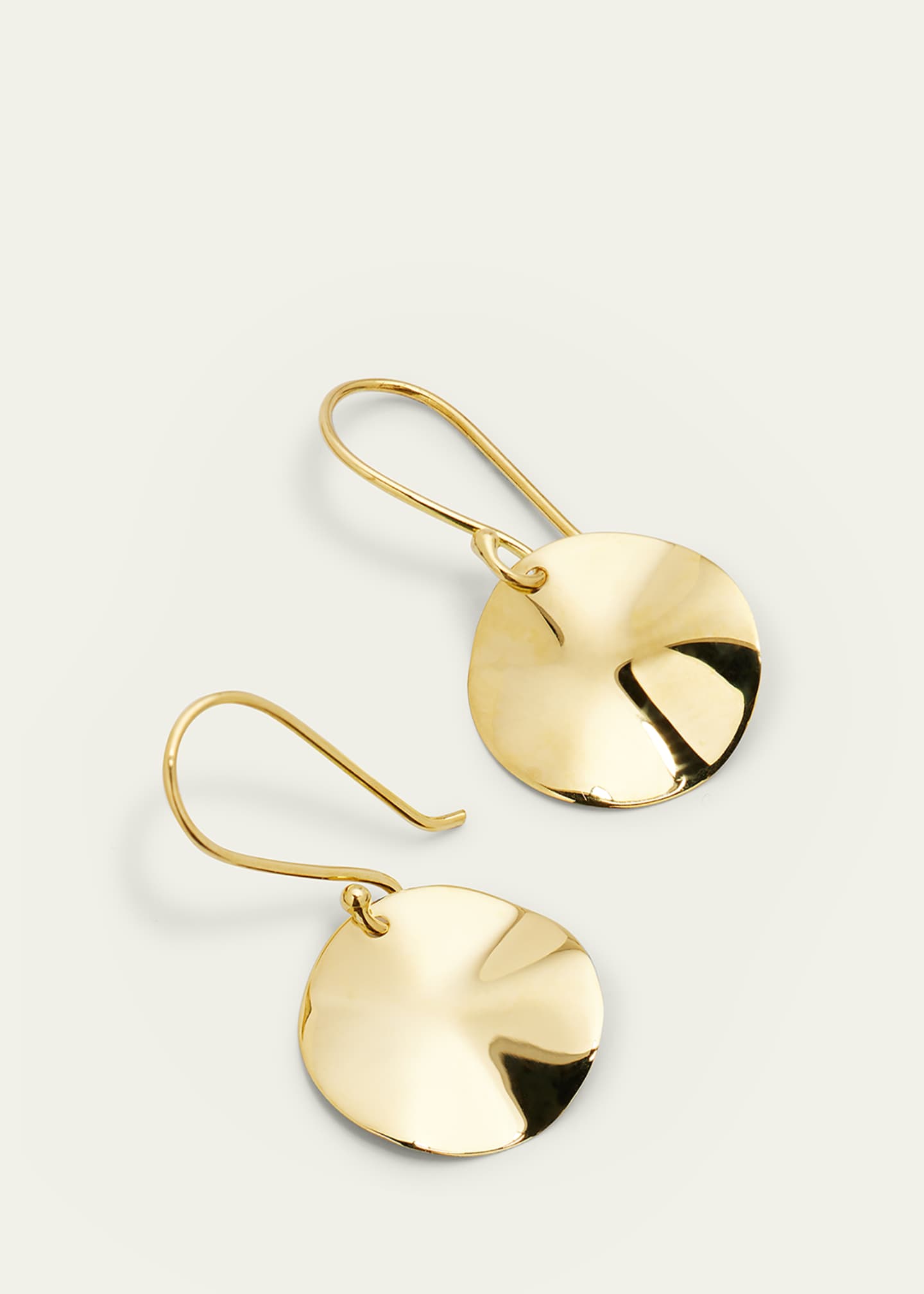 Ippolita Mini Wavy Disc Earrings in 18K Gold - Bergdorf Goodman