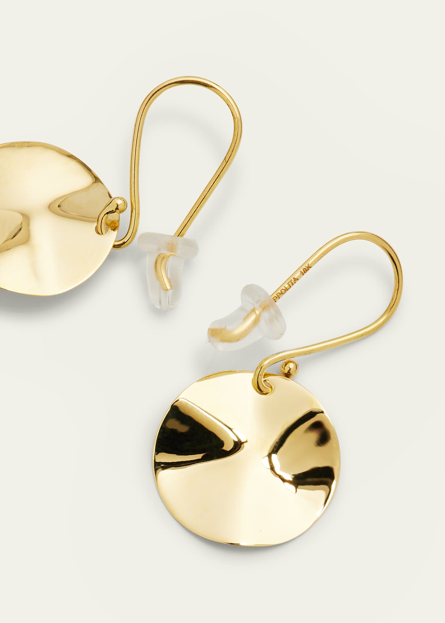 Ippolita Mini Wavy Disc Earrings in 18K Gold - Bergdorf Goodman