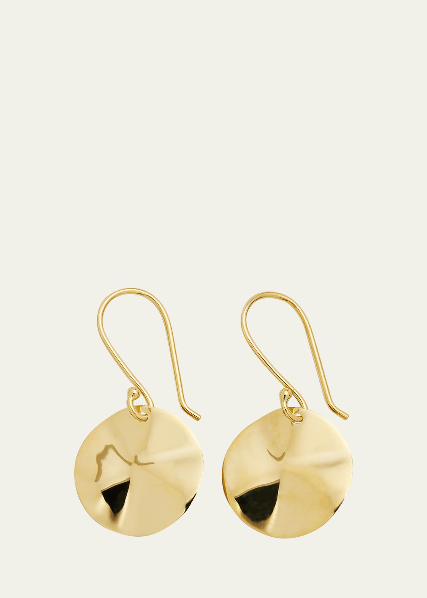Ippolita Mini Wavy Disc Earrings in 18K Gold - Bergdorf Goodman