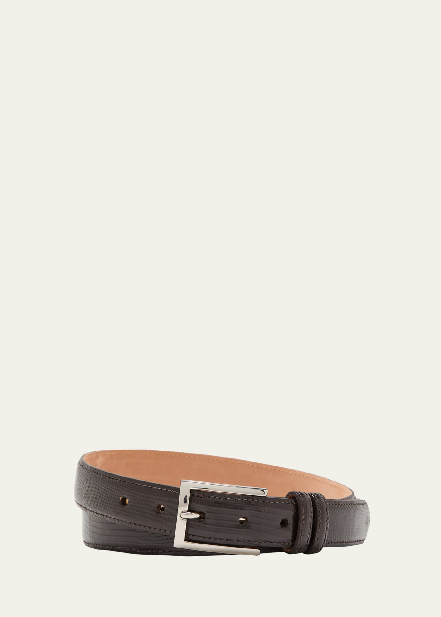 W. Kleinberg Men's Lizard Leather Belt - Bergdorf Goodman