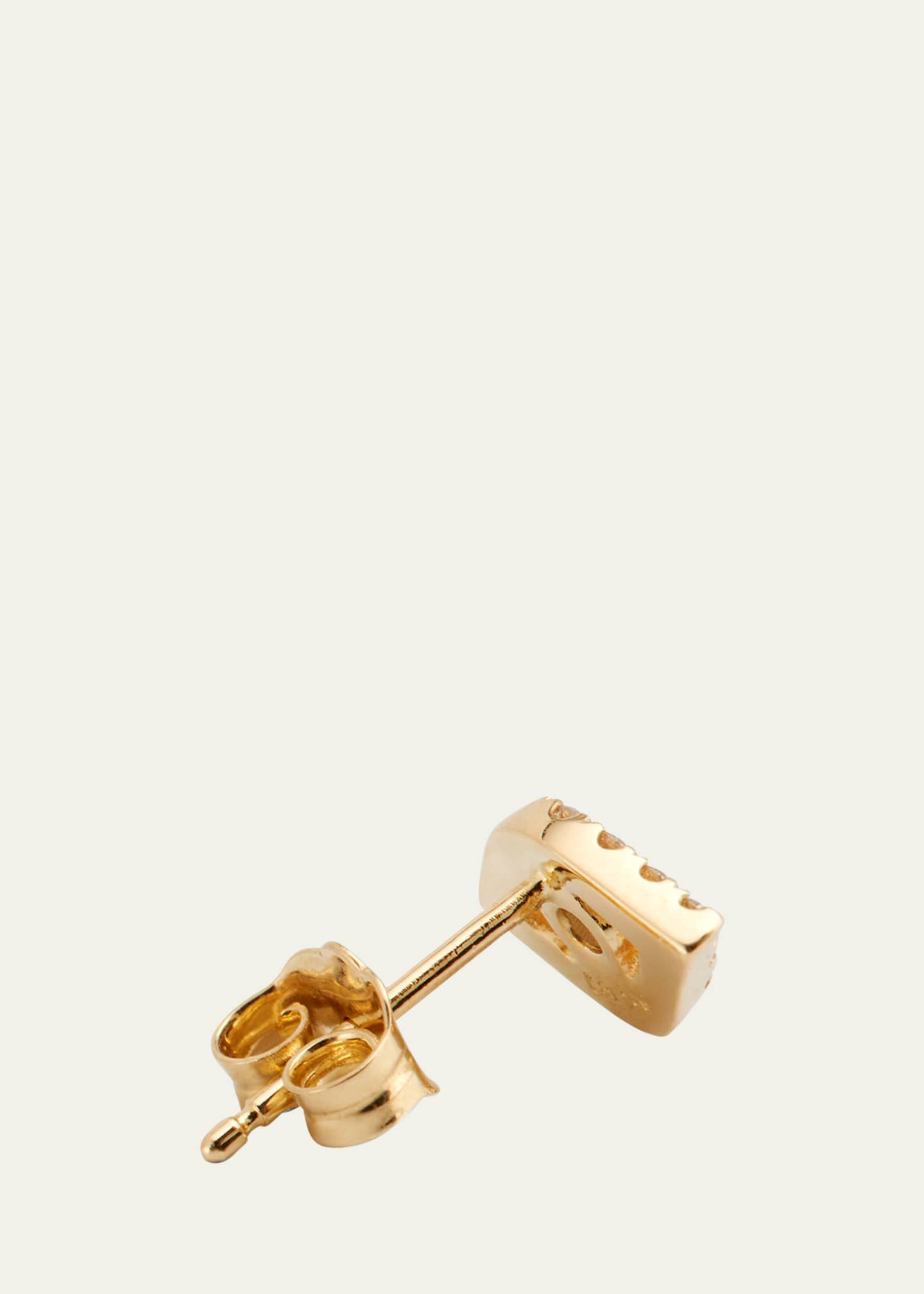 Sydney Evan 14K Yellow Gold Large Sapphire Bezel Eye Stud Earring ...