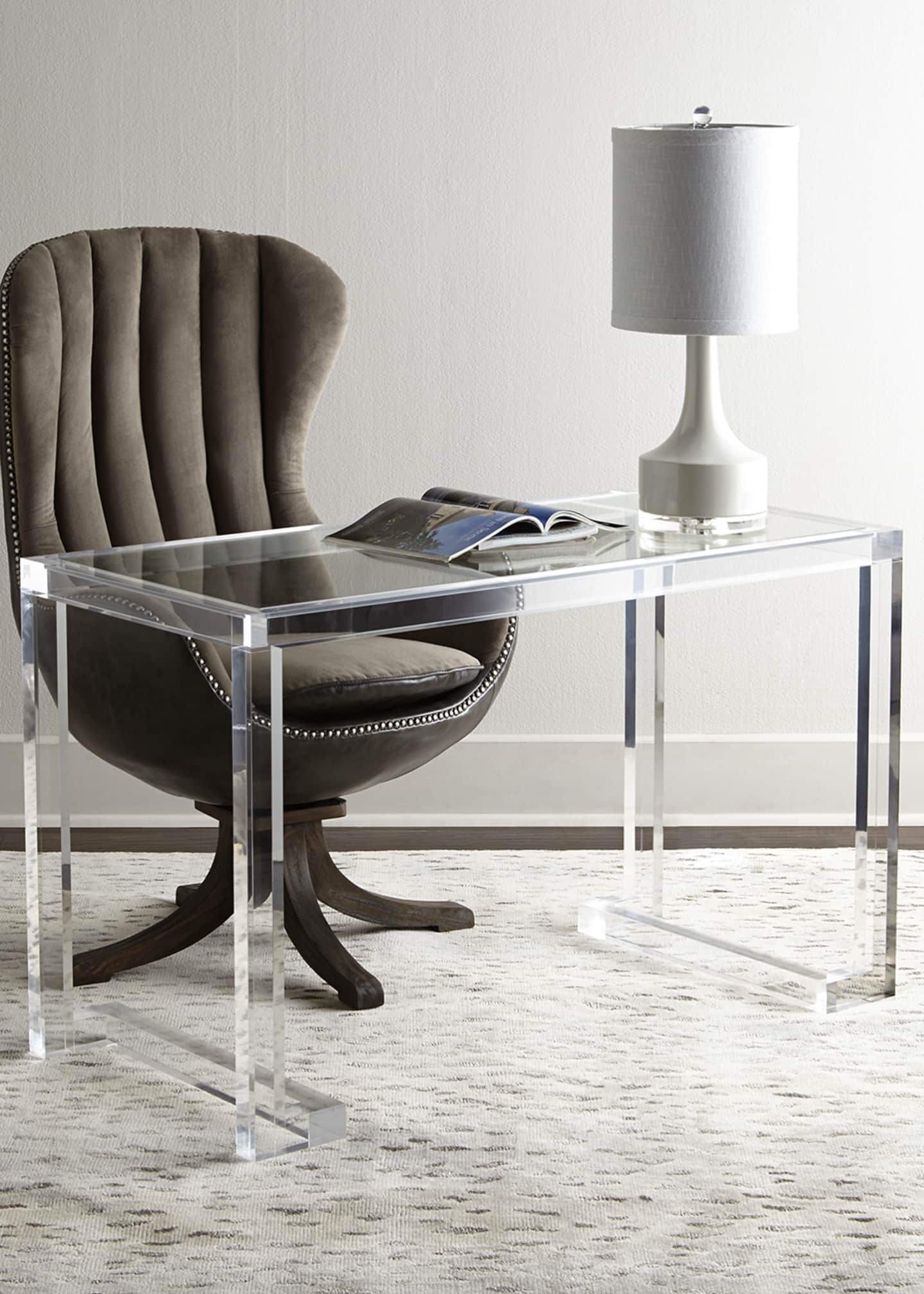 Interlude Home Ava Acrylic Writing Desk - Bergdorf Goodman