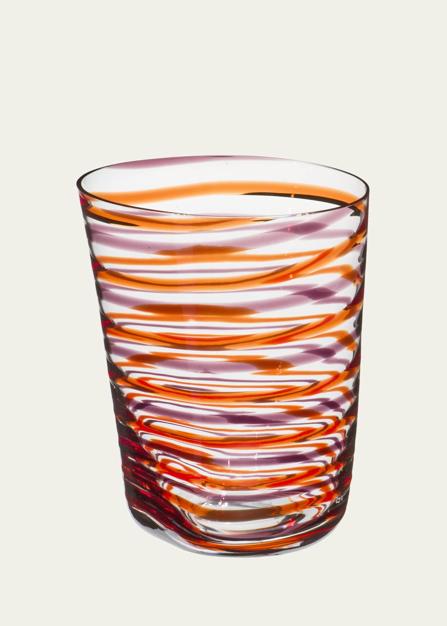 Carlo Moretti Bora Striped Glass Tumbler - Bergdorf Goodman