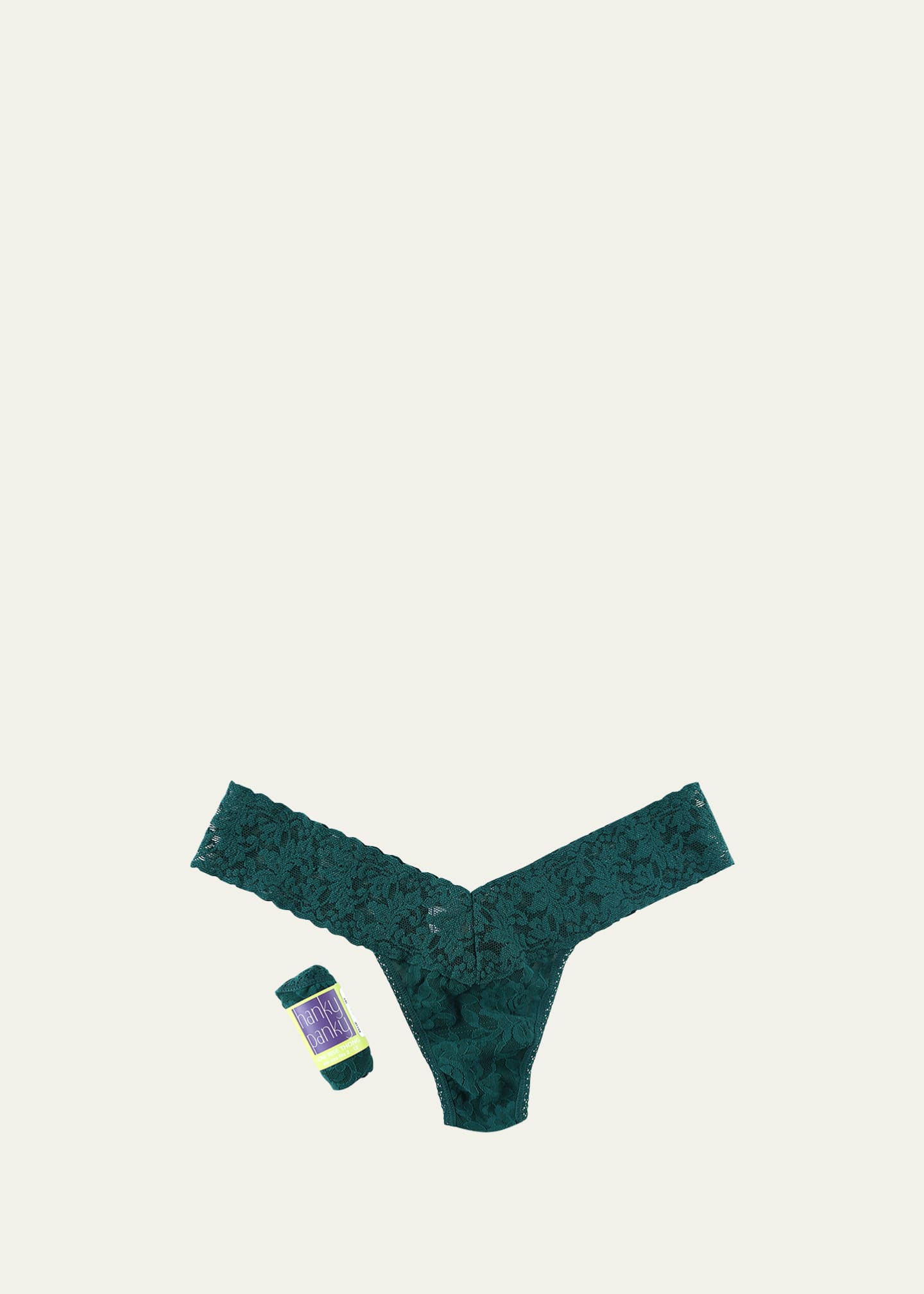 Hanky Panky Rolled Low-Rise Lace Thong - Bergdorf Goodman