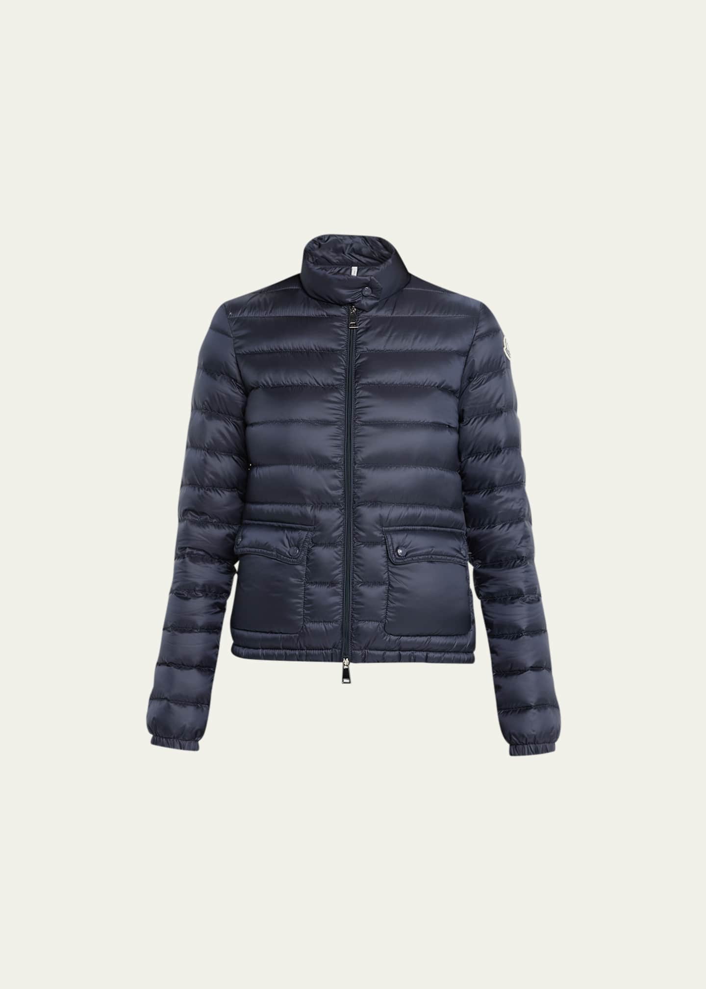 Moncler Lans Collared Down Jacket - Bergdorf Goodman