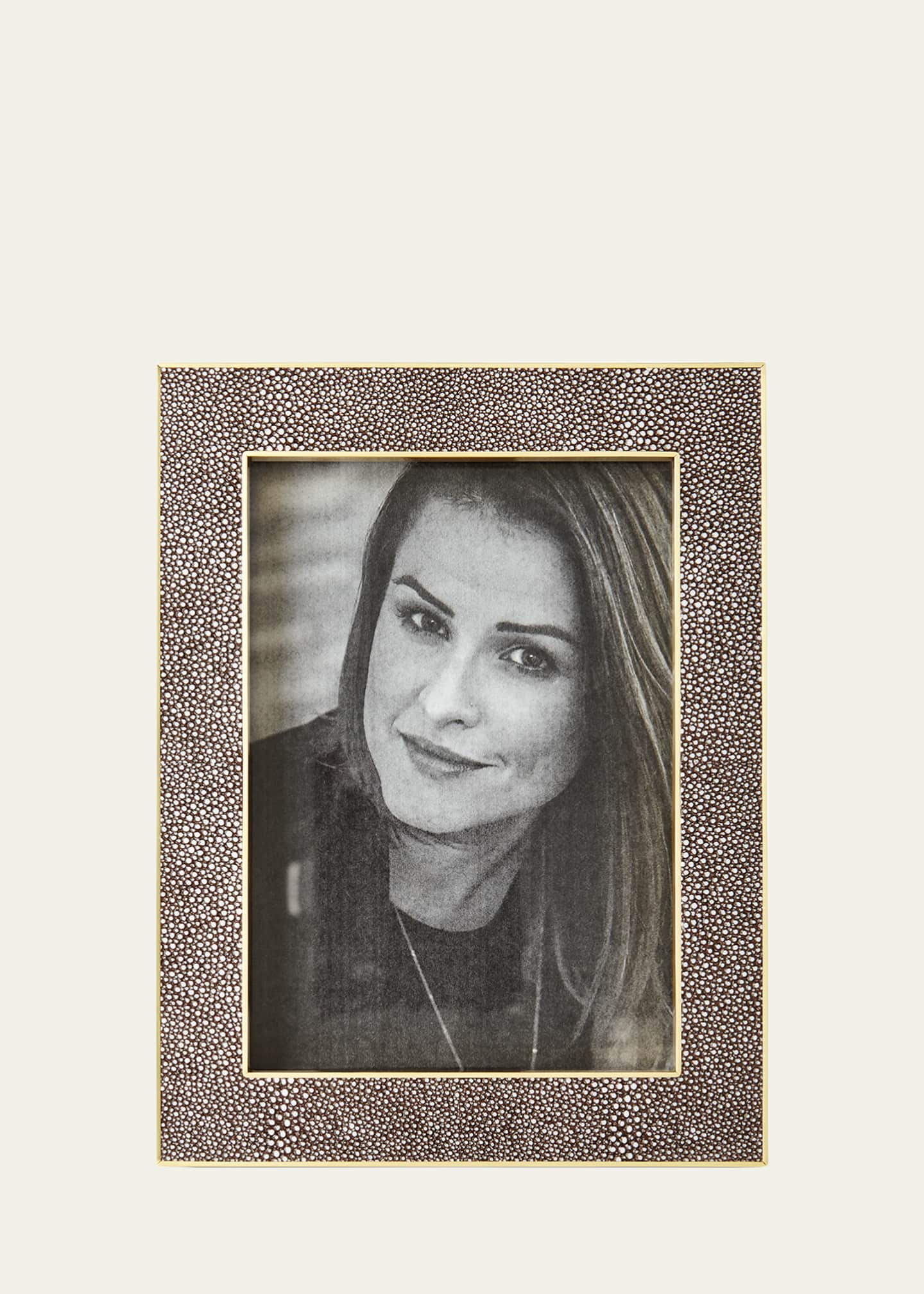 AERIN Classic Faux Shagreen 5" x 7" Picture Frame - Bergdorf Goodman
