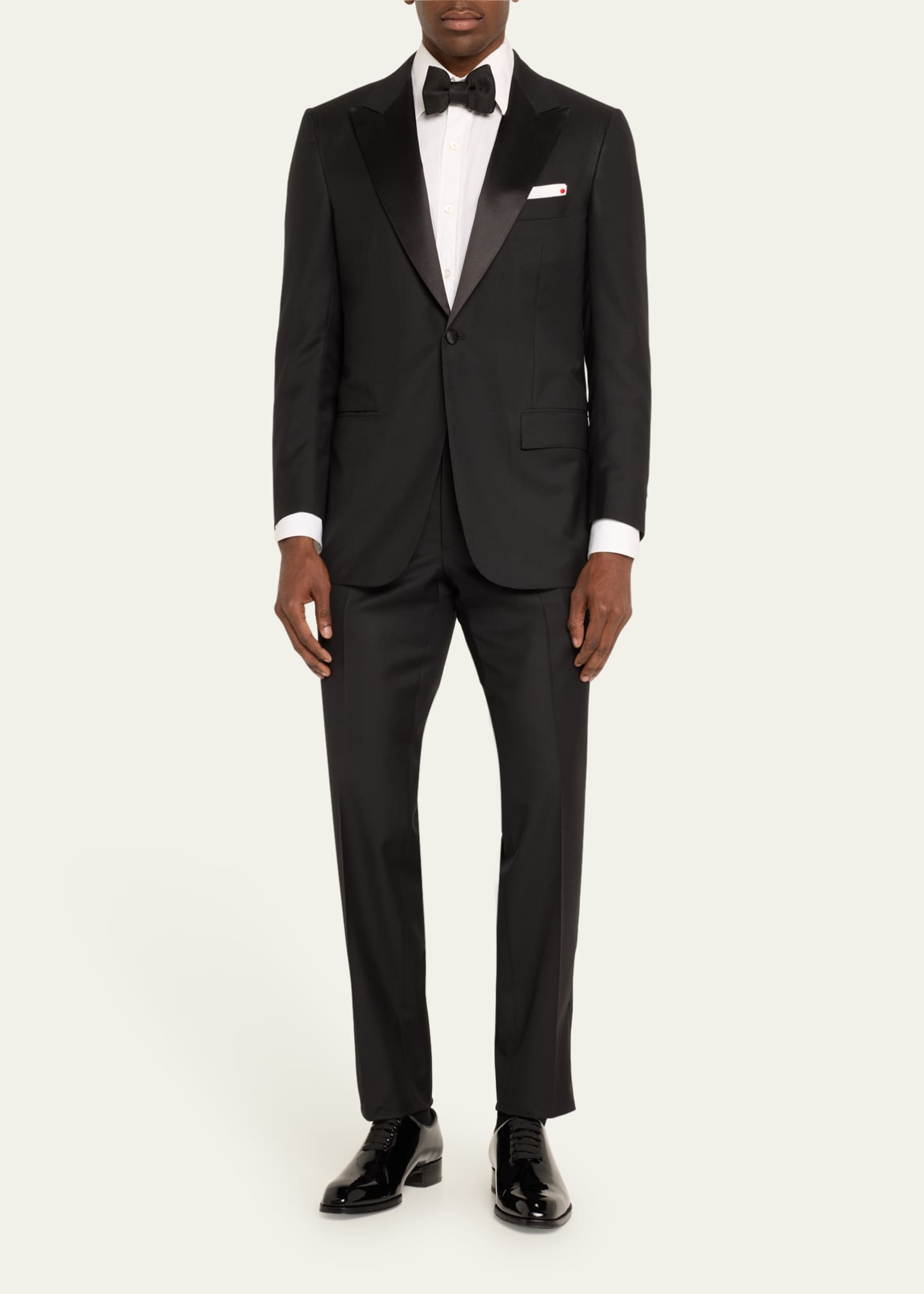 Kiton Men's Peak Wool Tuxedo - Bergdorf Goodman