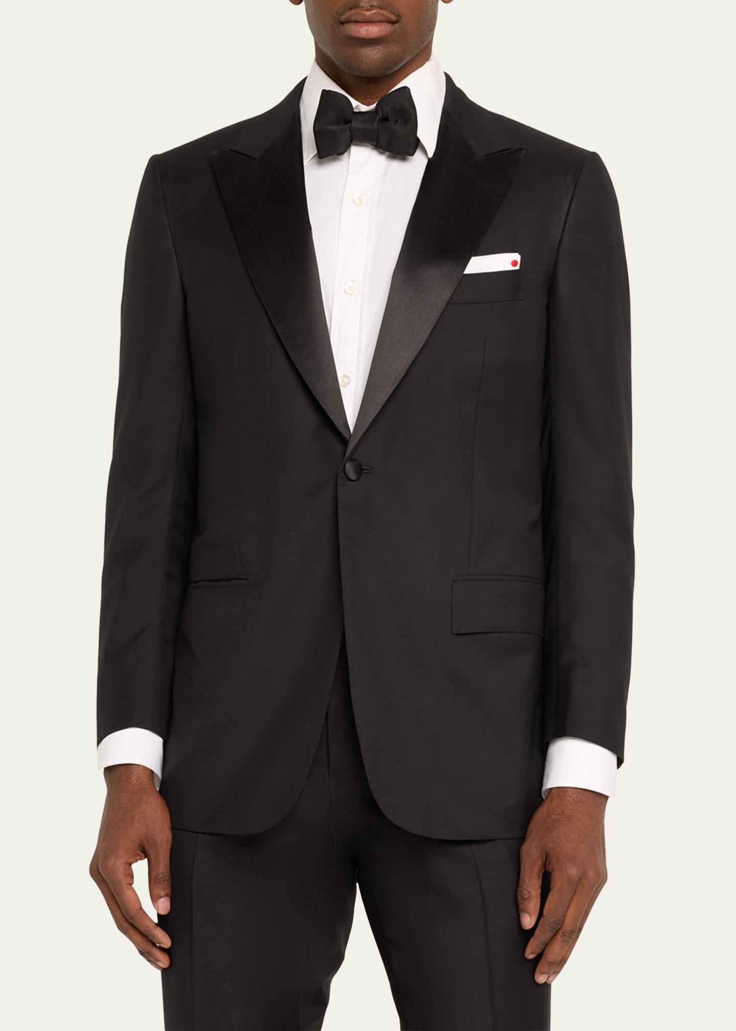Kiton Men's Peak Wool Tuxedo - Bergdorf Goodman