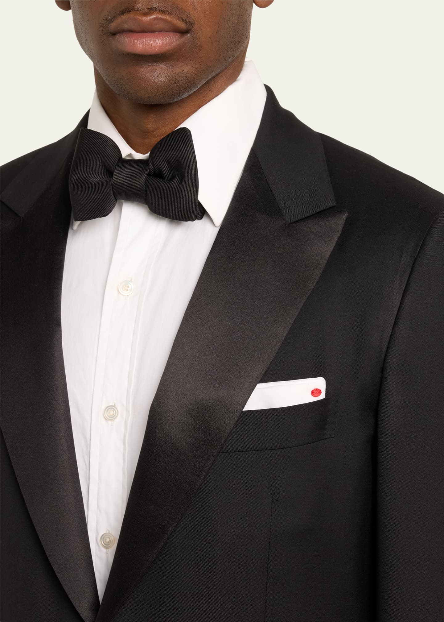 Kiton Men's Peak Wool Tuxedo - Bergdorf Goodman