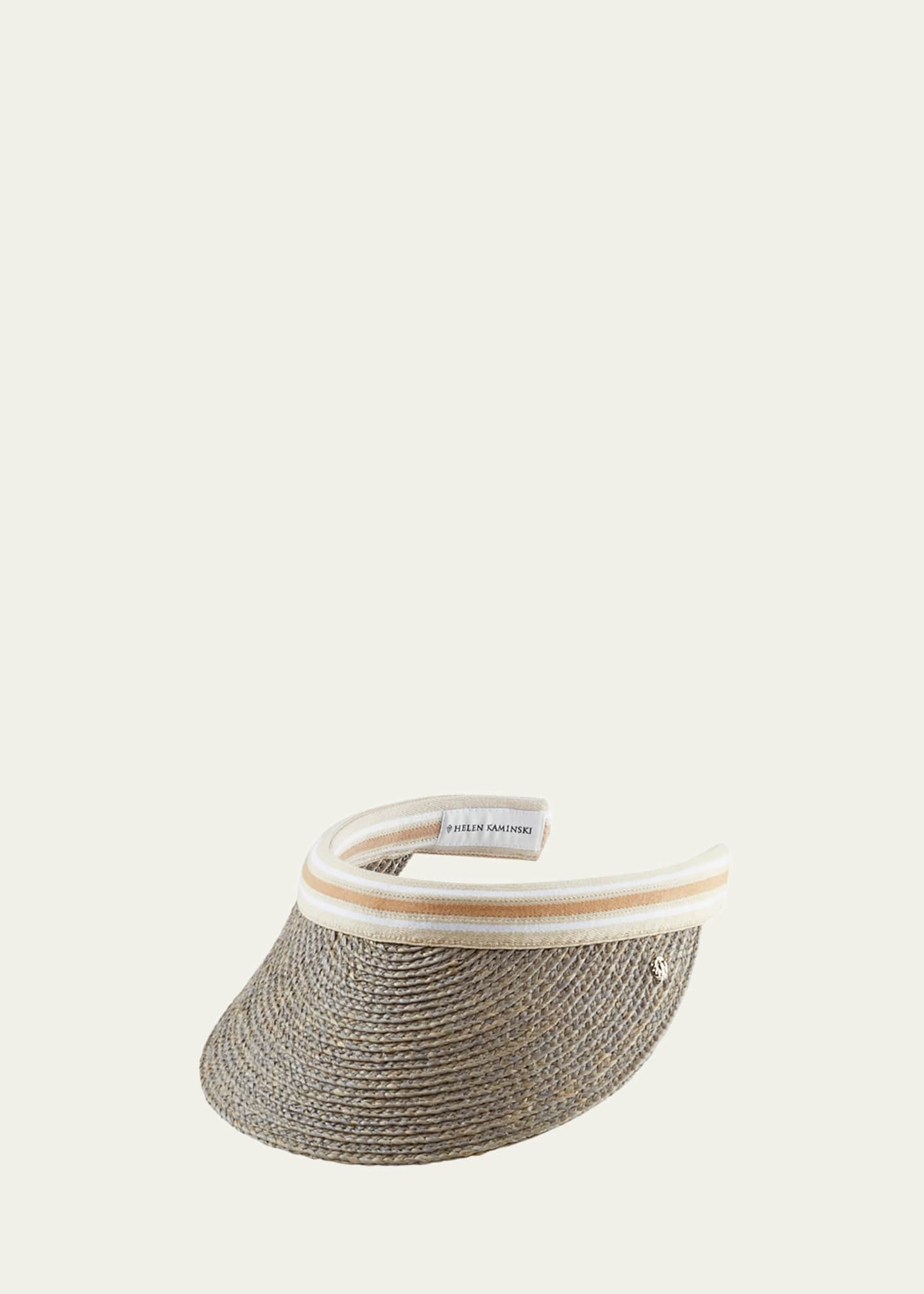 Helen Kaminski Bianca Classic Slide-On Raffia Visor - Bergdorf Goodman