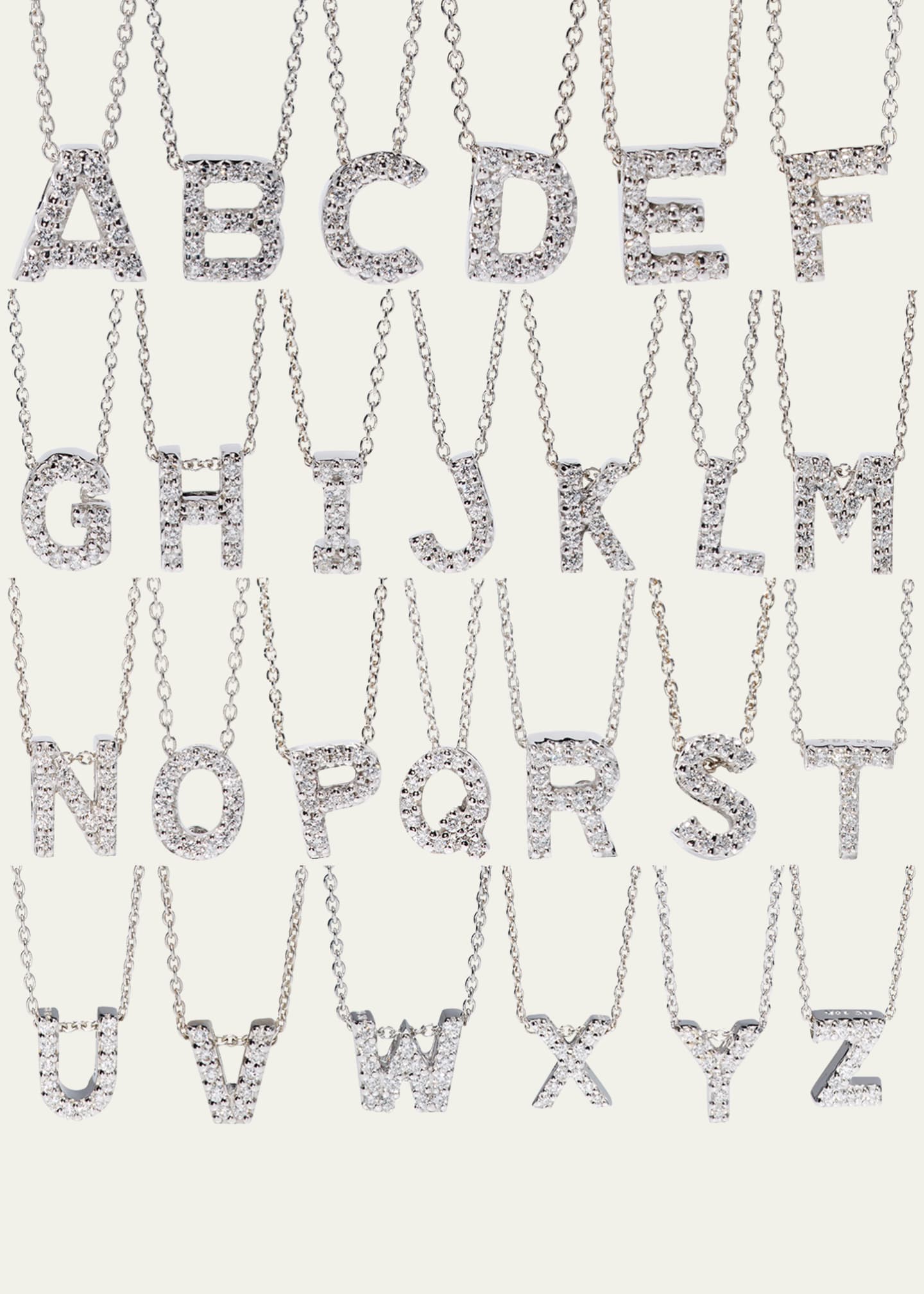 Roberto Coin Diamond Love Letter Necklace - Bergdorf Goodman
