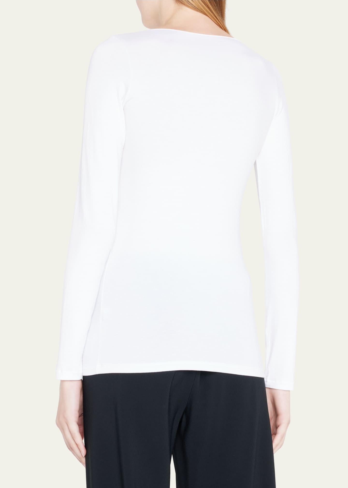 Majestic Filatures Soft Touch Marrow-Edge Long-Sleeve Top - Bergdorf ...