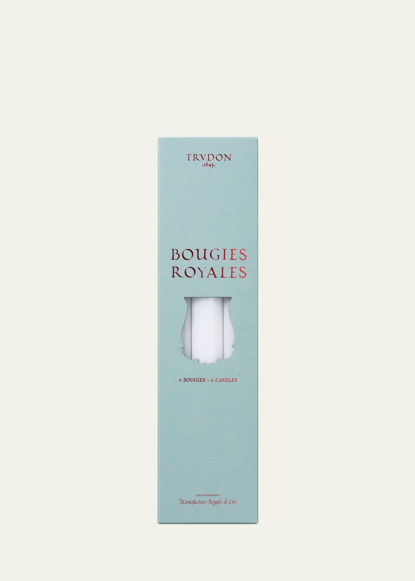 Trudon Royale Taper Candles - White, Set of 6 - Bergdorf Goodman