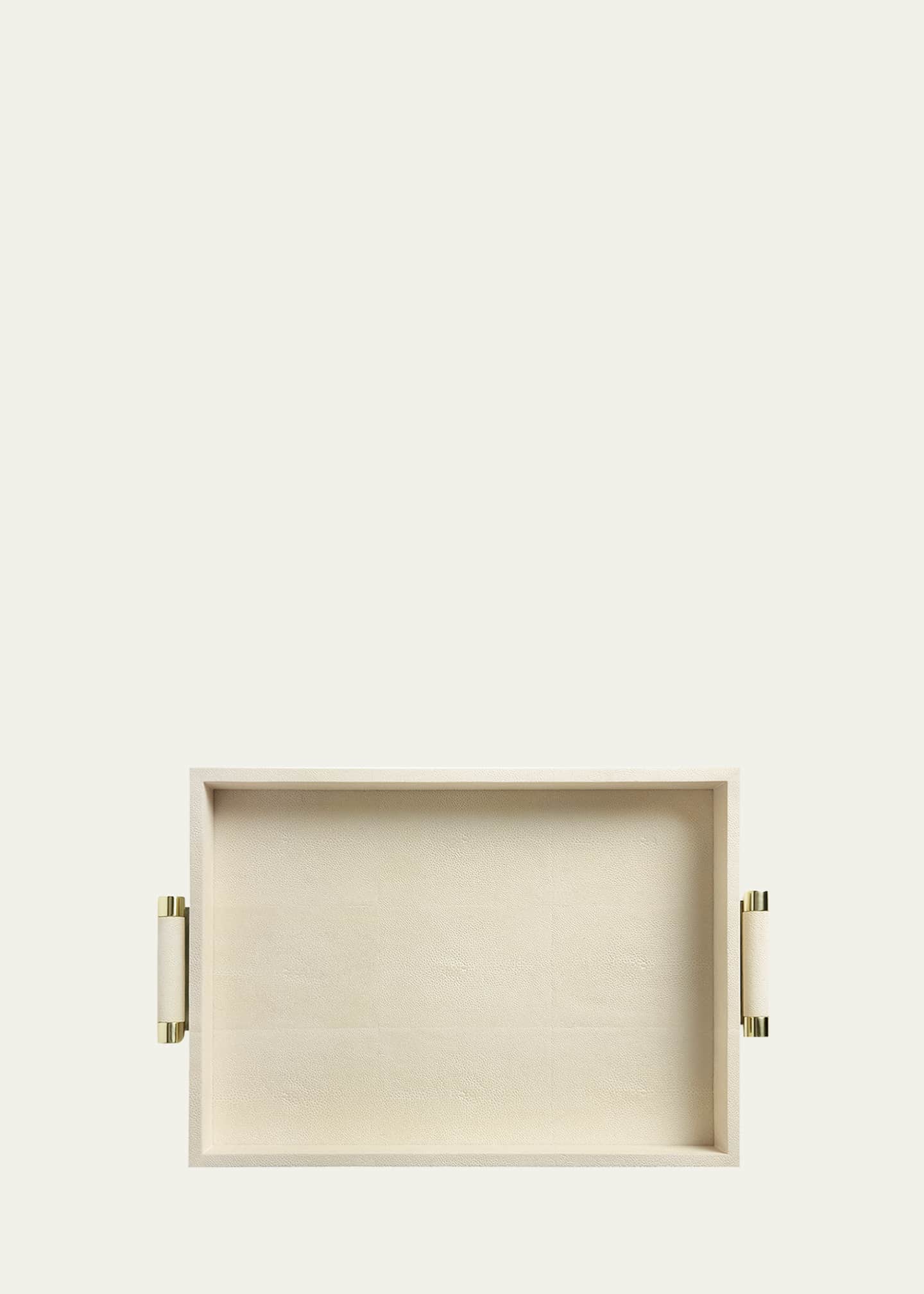 AERIN Faux Shagreen Rectangular Tray - Bergdorf Goodman